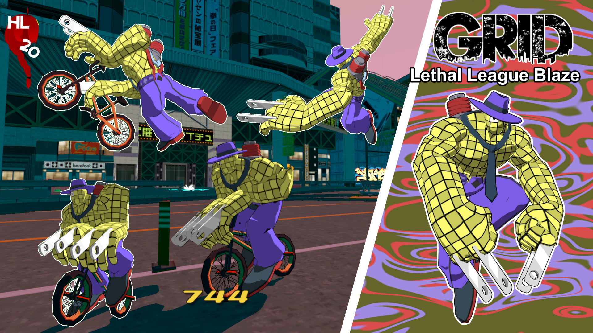 Grid (Lethal League Blaze) Mod for Bomb Rush Cyberfunk | BRC Mods