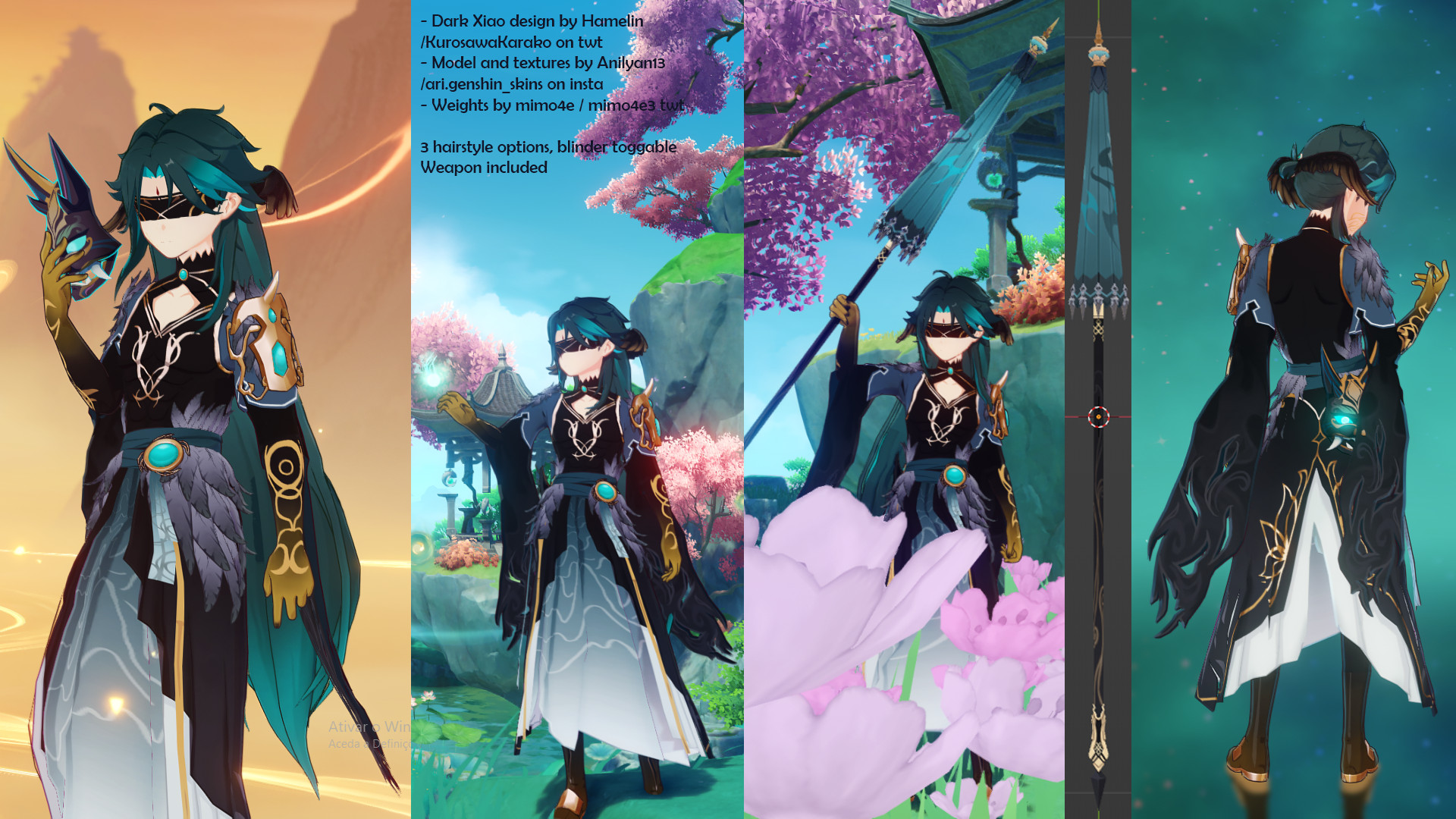 Dark Xiao - Hamelin's Design Mod for Genshin Impact | GI Mods