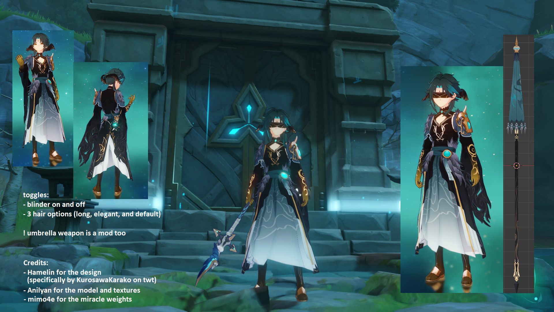 Dark Xiao - Hamelin's Design Mod for Genshin Impact | GI Mods