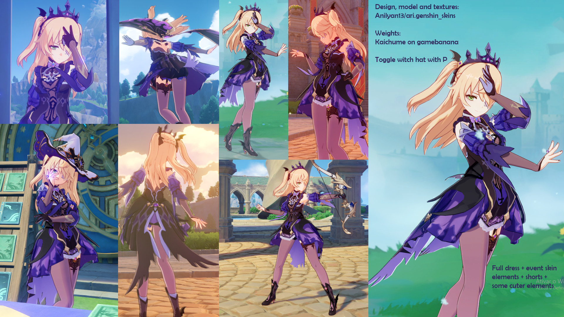 Fischl Redesign + witch version Mod for Genshin Impact | GI Mods