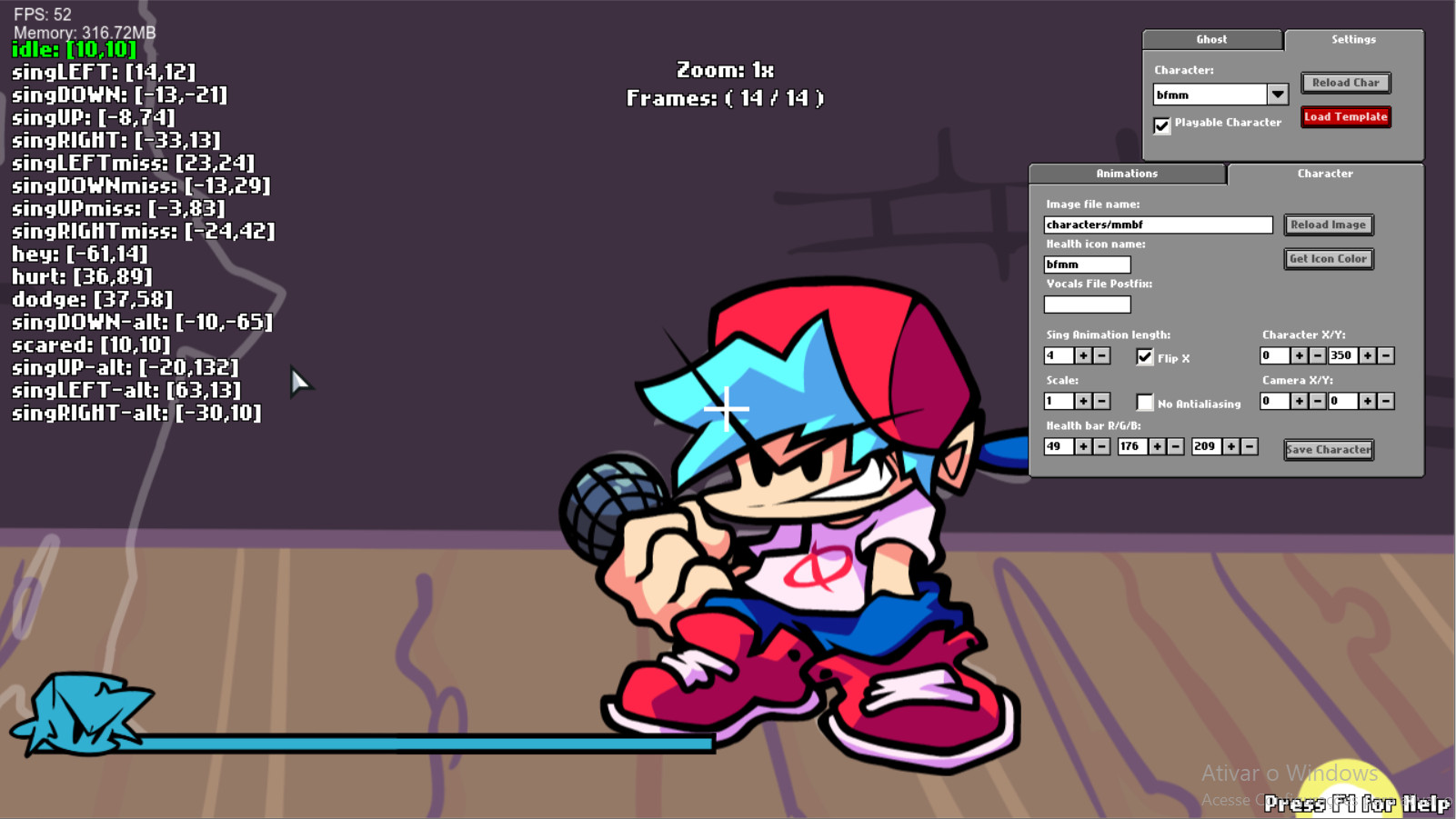 Mario's Madness Boyfriend for Psych Engine Mod for Friday Night Funkin ...
