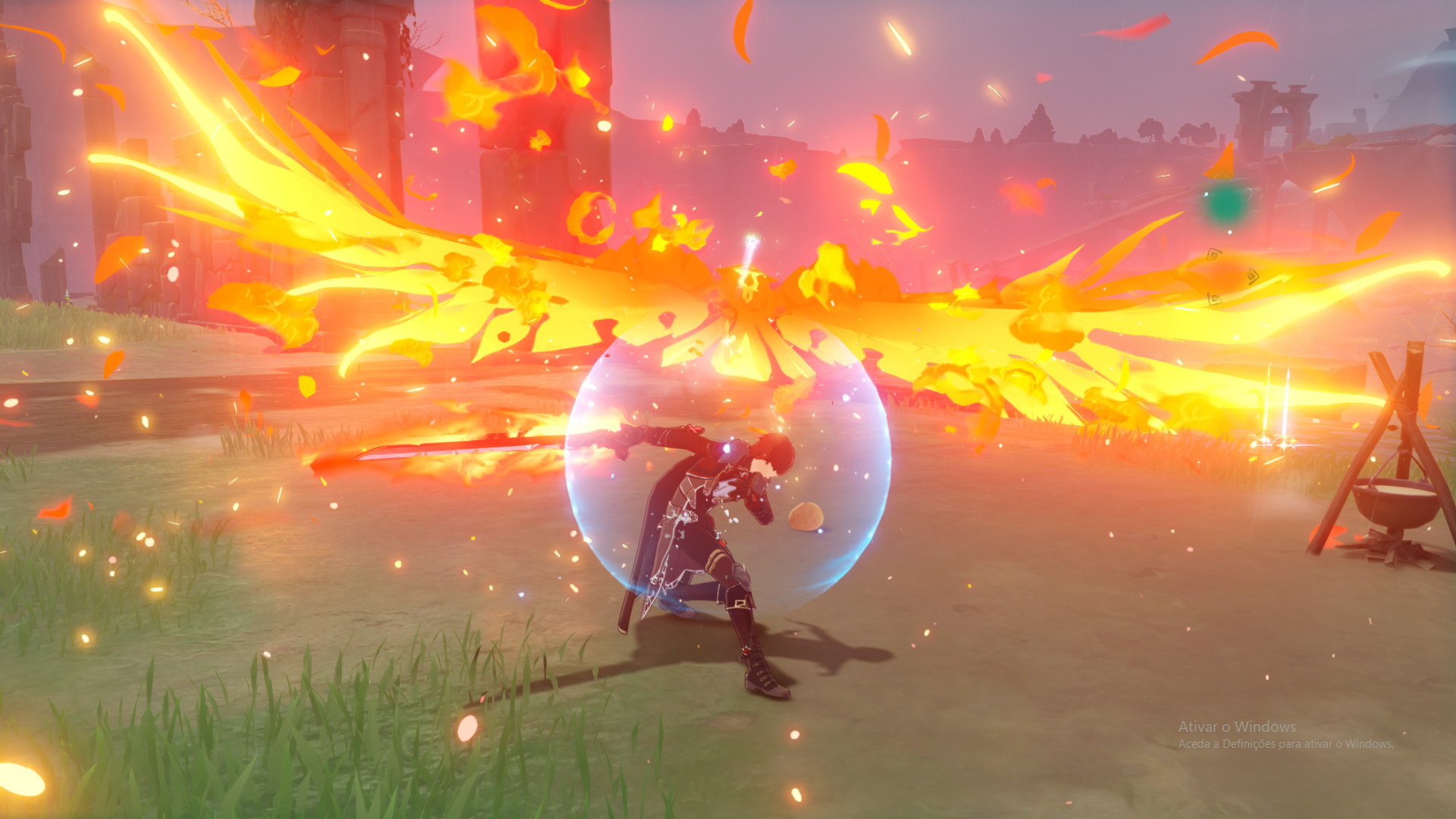 Red-haired warrior from Old Mondstadt Mod for Genshin Impact | GI Mods