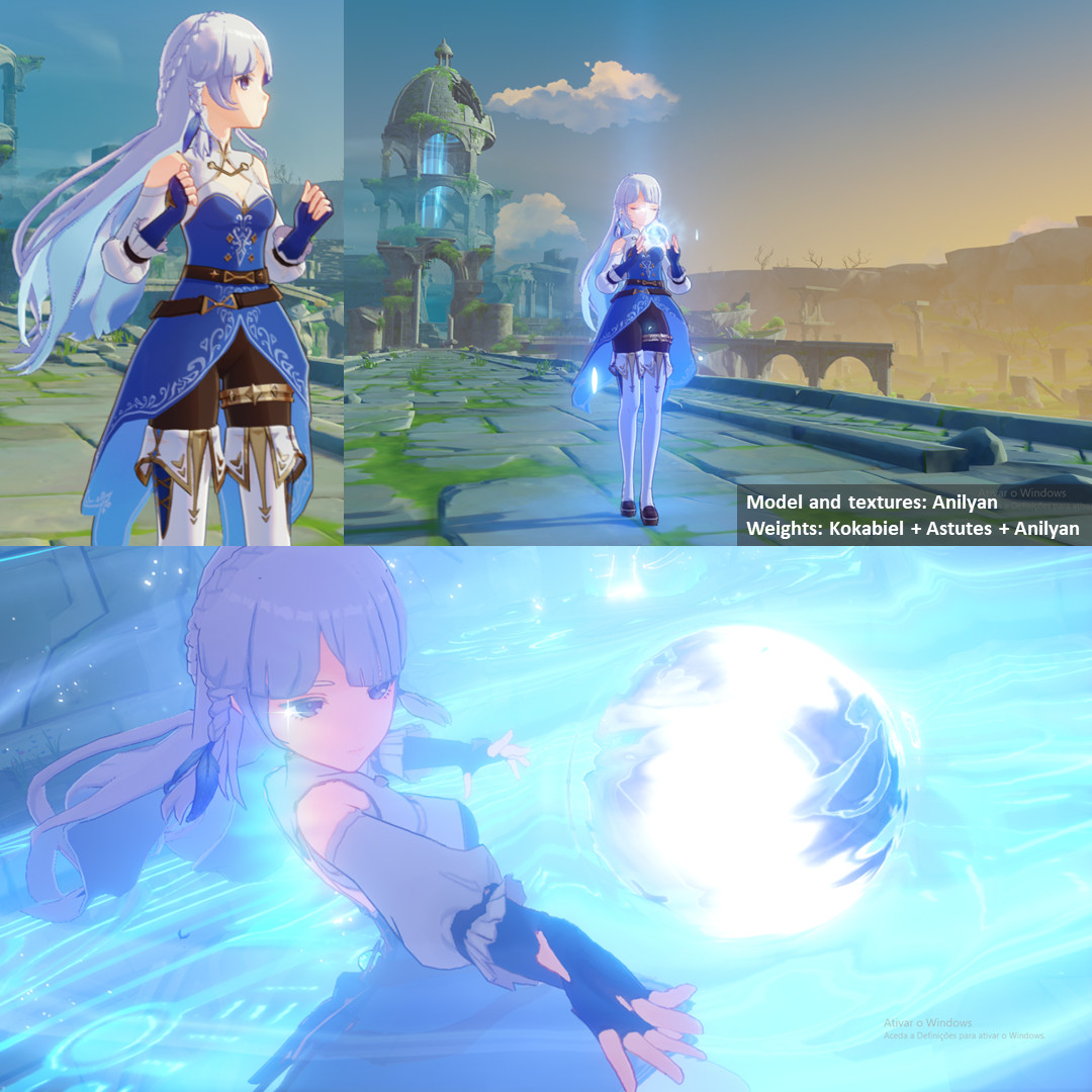 Amos from Old Mondstadt + Ganyu version Mod for Genshin Impact | GI Mods