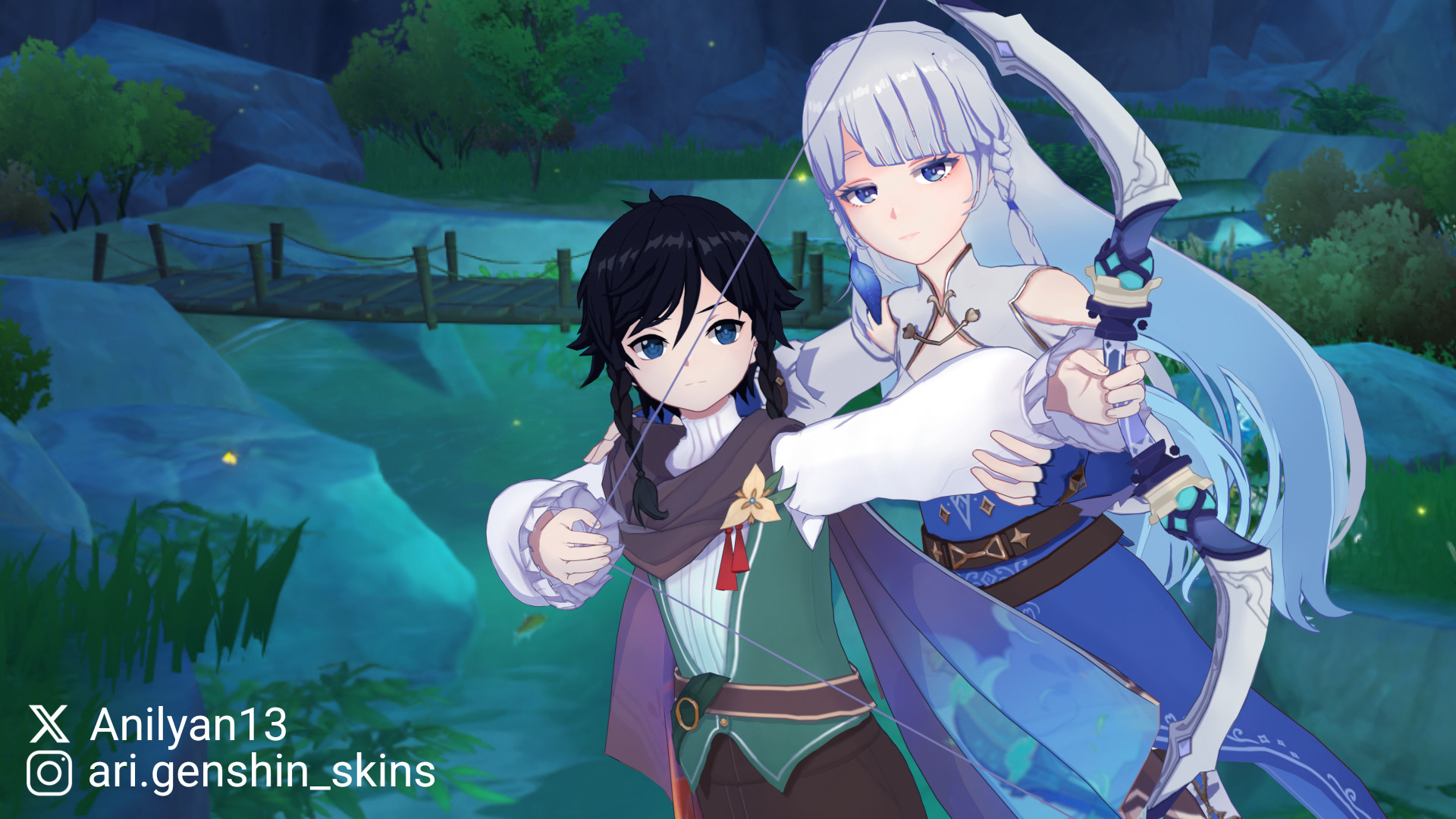 Amos from Old Mondstadt + Ganyu version Mod for Genshin Impact | GI Mods