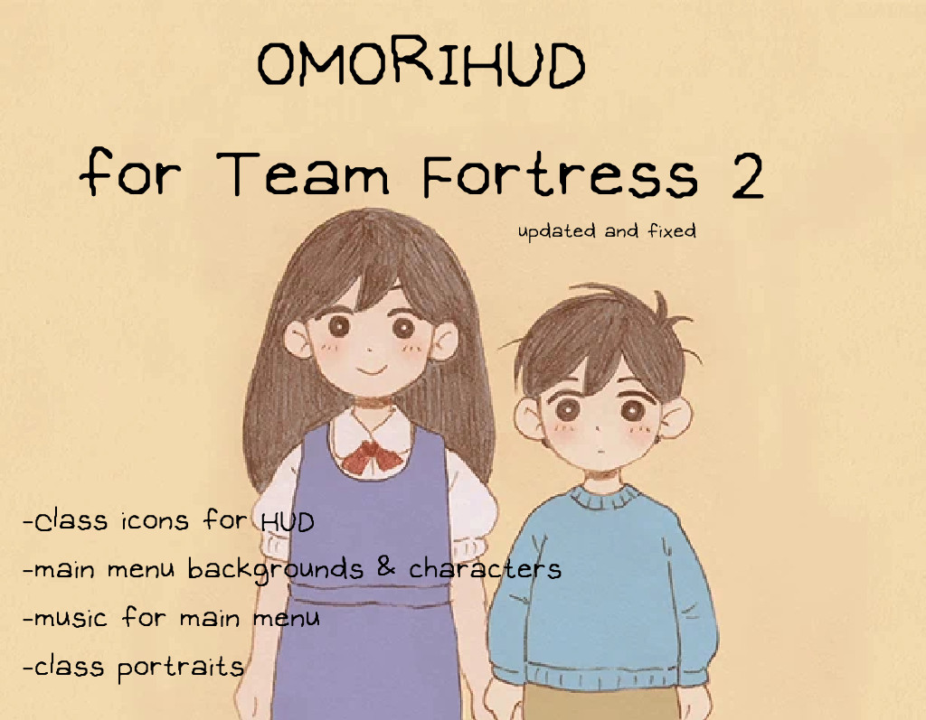 OMORI BACKGROUNDS & HUD ICONS Mod for Team Fortress 2 | TF2 Mods