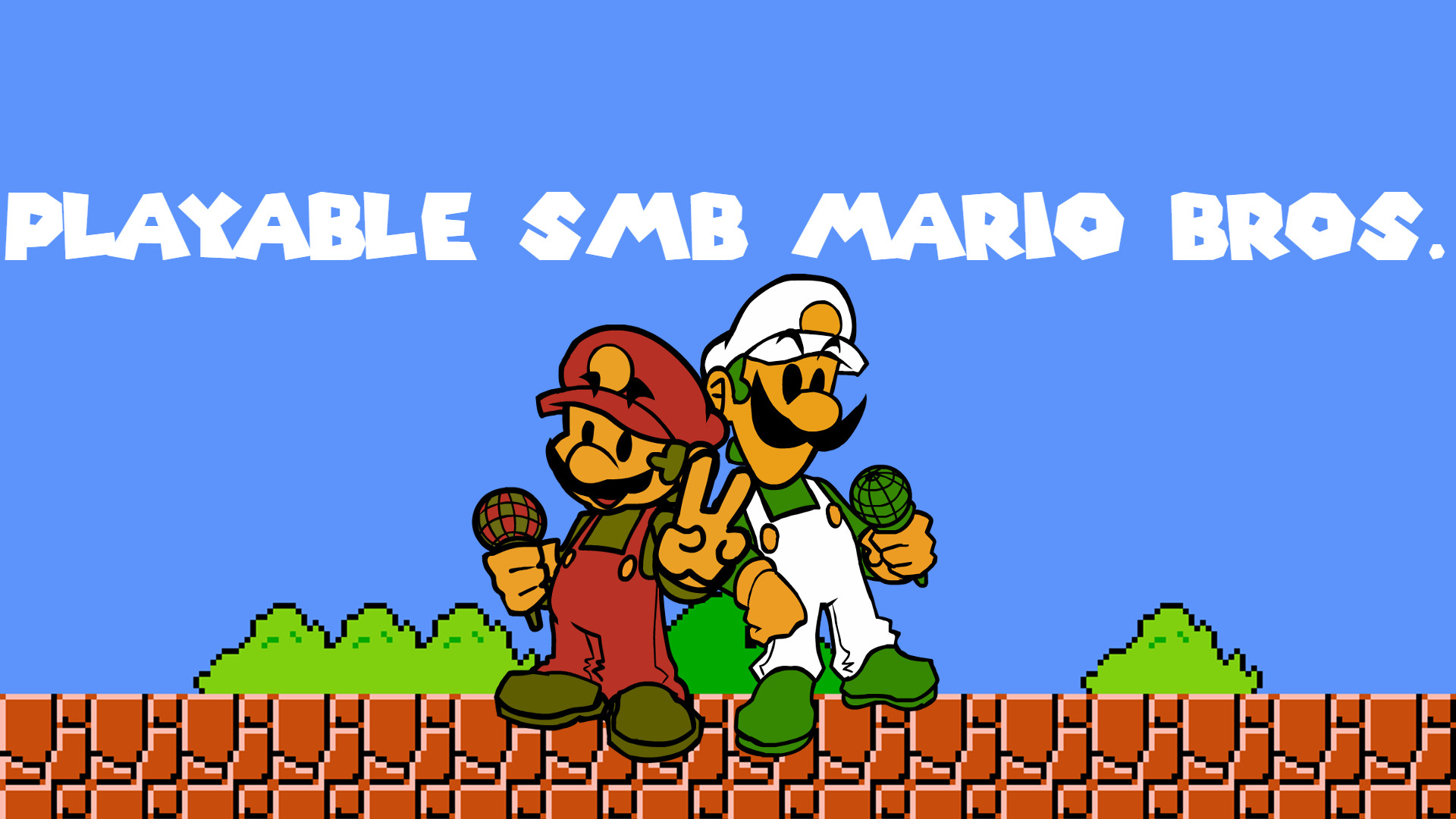 Playable SMB Mario Bros. + FLA Mod for Friday Night Funkin' | FNF Mods