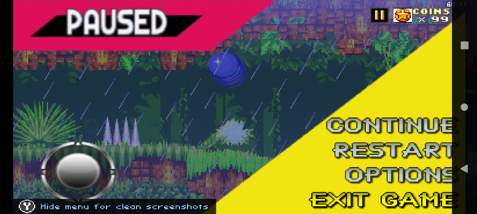 Mania Styled Pause Menu Mod for Sonic 3 A.I.R. | S3AIR Mods