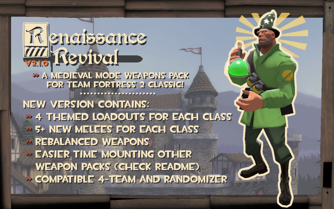 Renaissance Revival (Medieval Weapons Pack) Mod for Team Fortress 2 ...