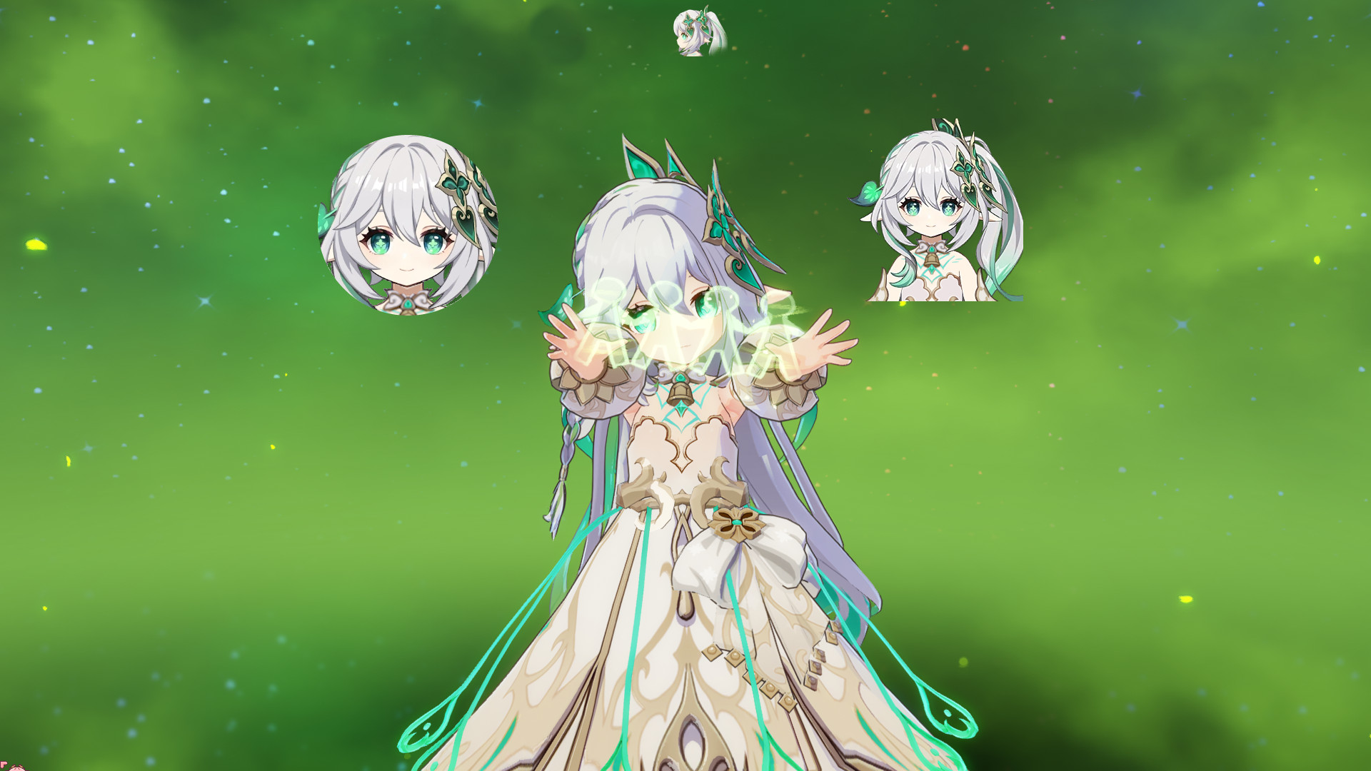 Icons - Lesser Lord Rukkhadevata/Nahida Long Hair Mod for Genshin ...