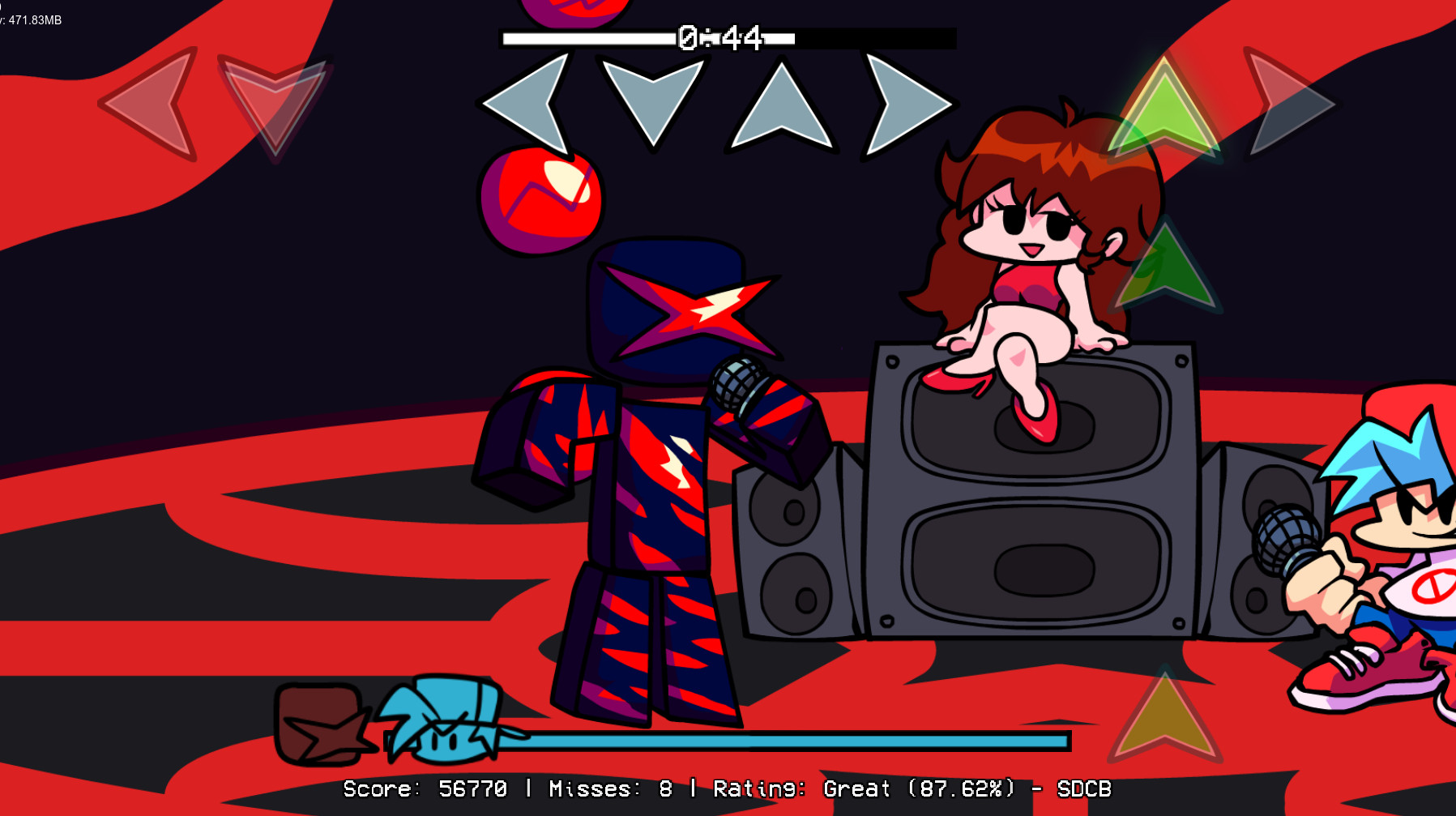 VS STRATOSFEAR Mod for Friday Night Funkin' | FNF Mods