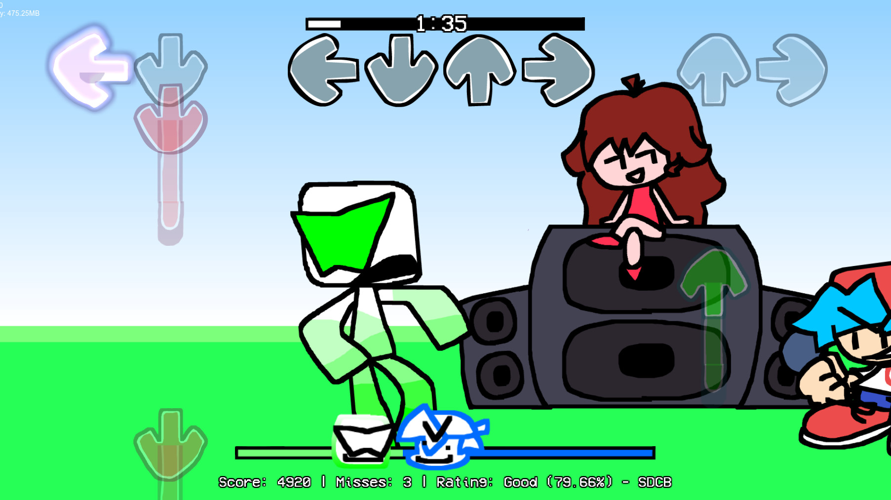 VS STRATOSFEAR Mod for Friday Night Funkin' | FNF Mods
