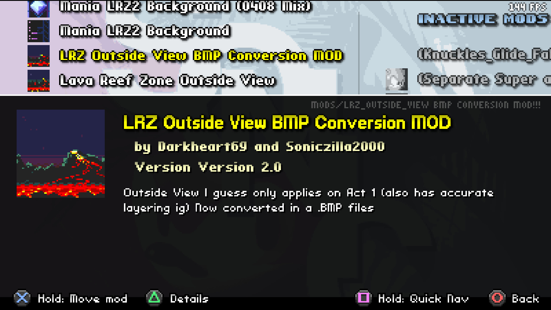 LRZ_Outside_View BMP Conversion MOD!!! Mod for Sonic 3 A.I.R. | S3AIR Mods