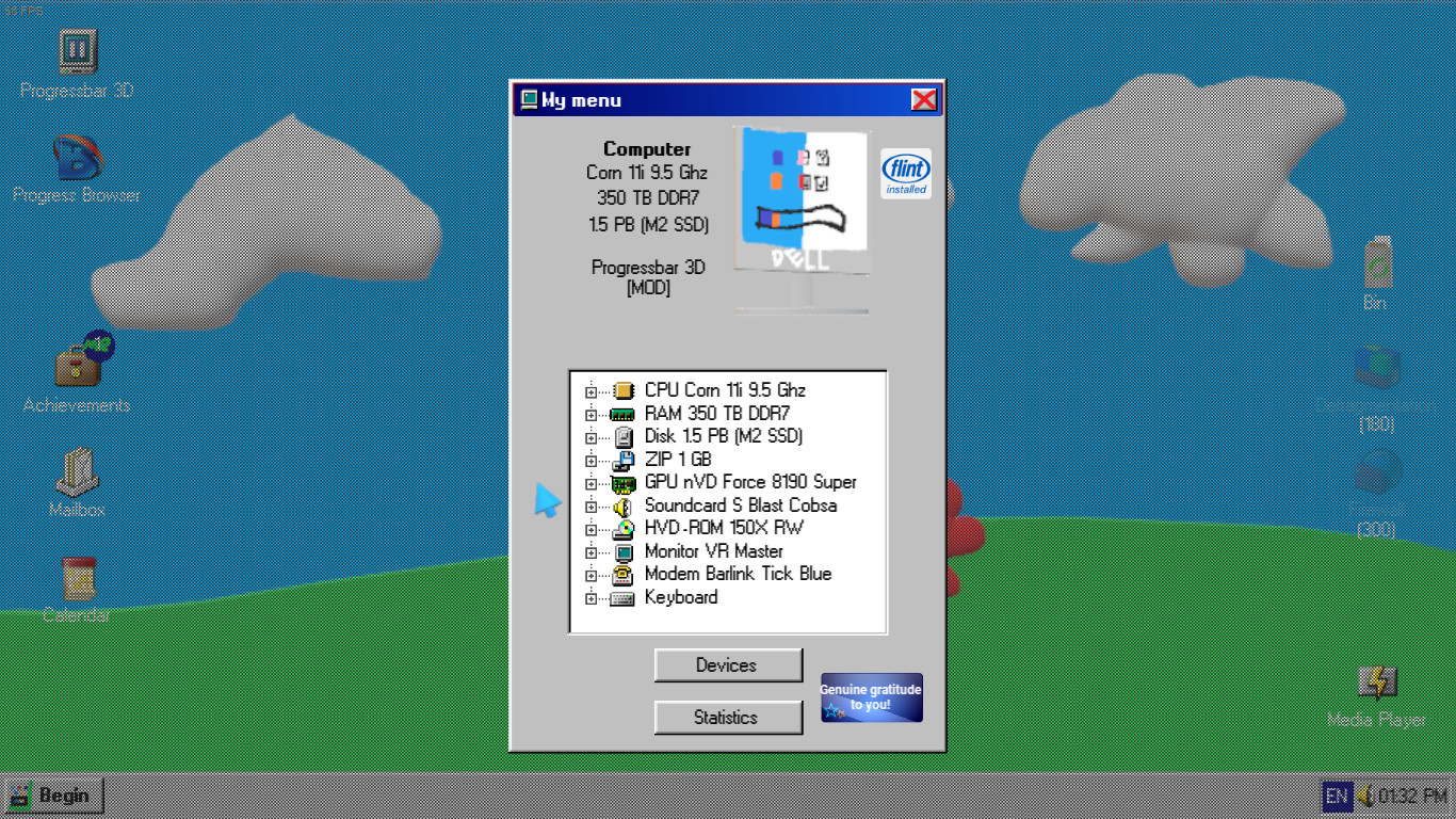 Progressbar 98 But 3D Mod for Progressbar95 | PB95 Mods