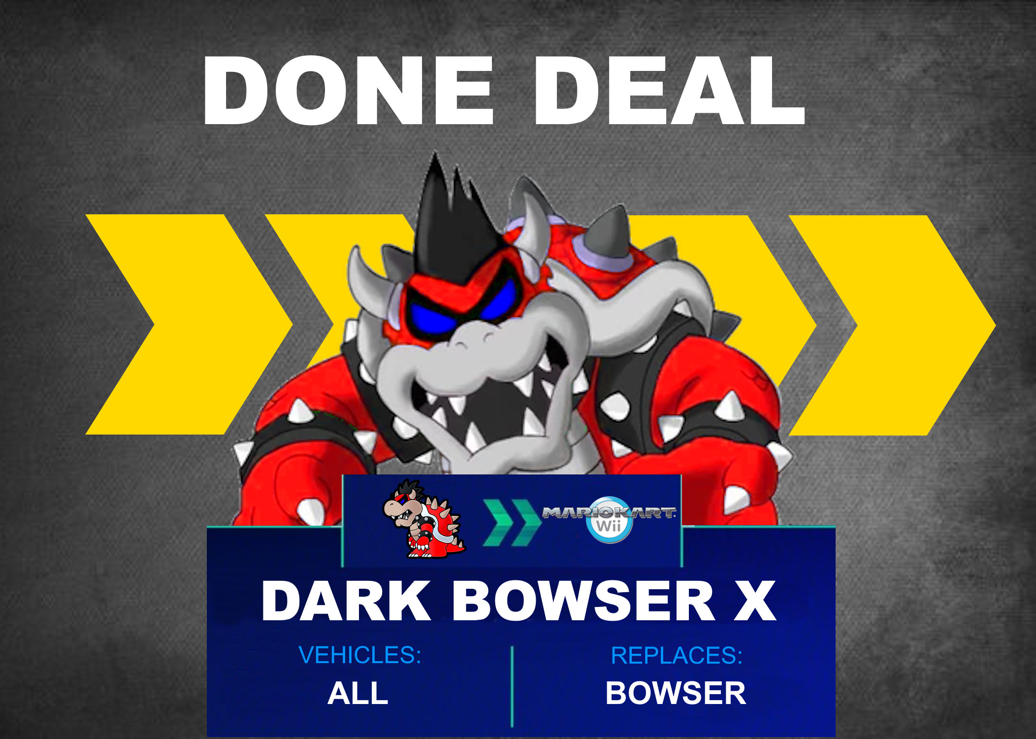 Dark Bowser X Mod for Mario Kart Wii | MKWii Mods