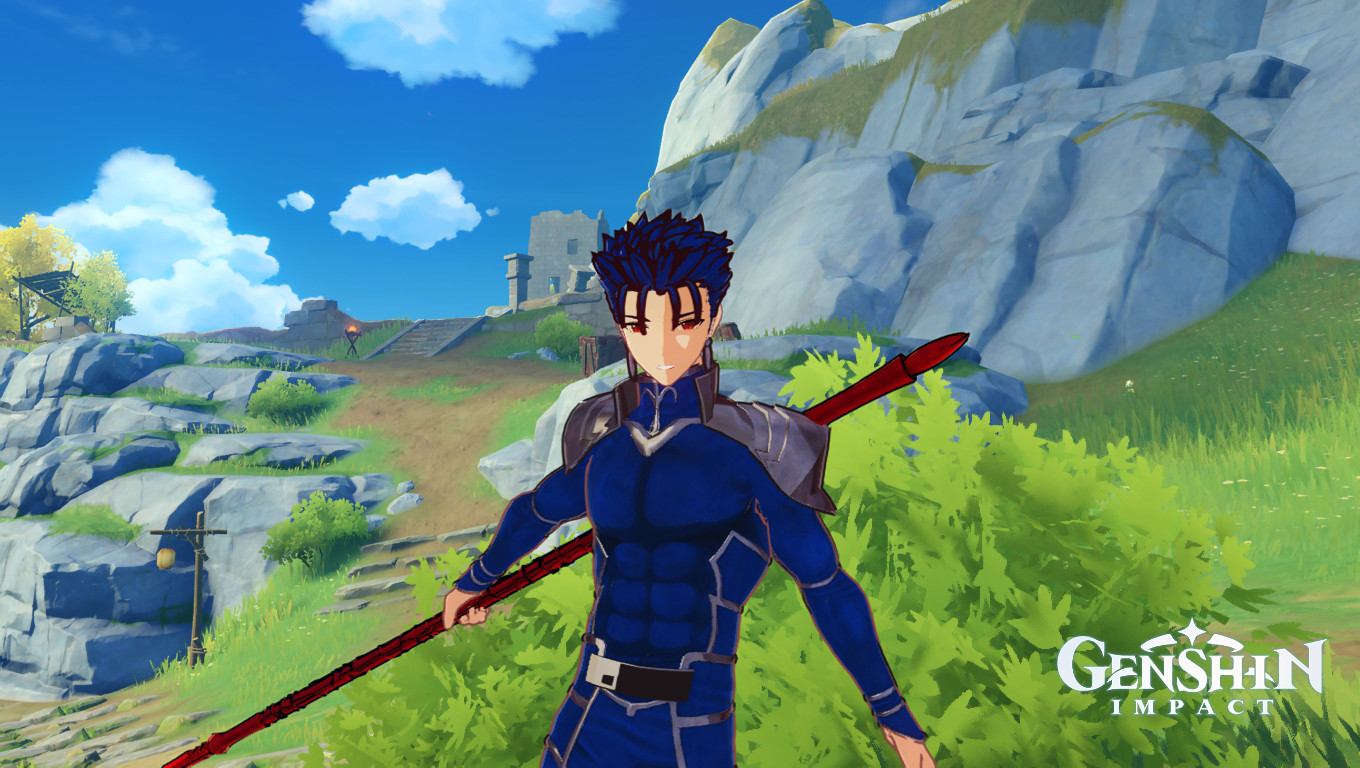 [FATE] Lancer Cu Chulainn + Gáe Bolg Mod for Genshin Impact | GI Mods