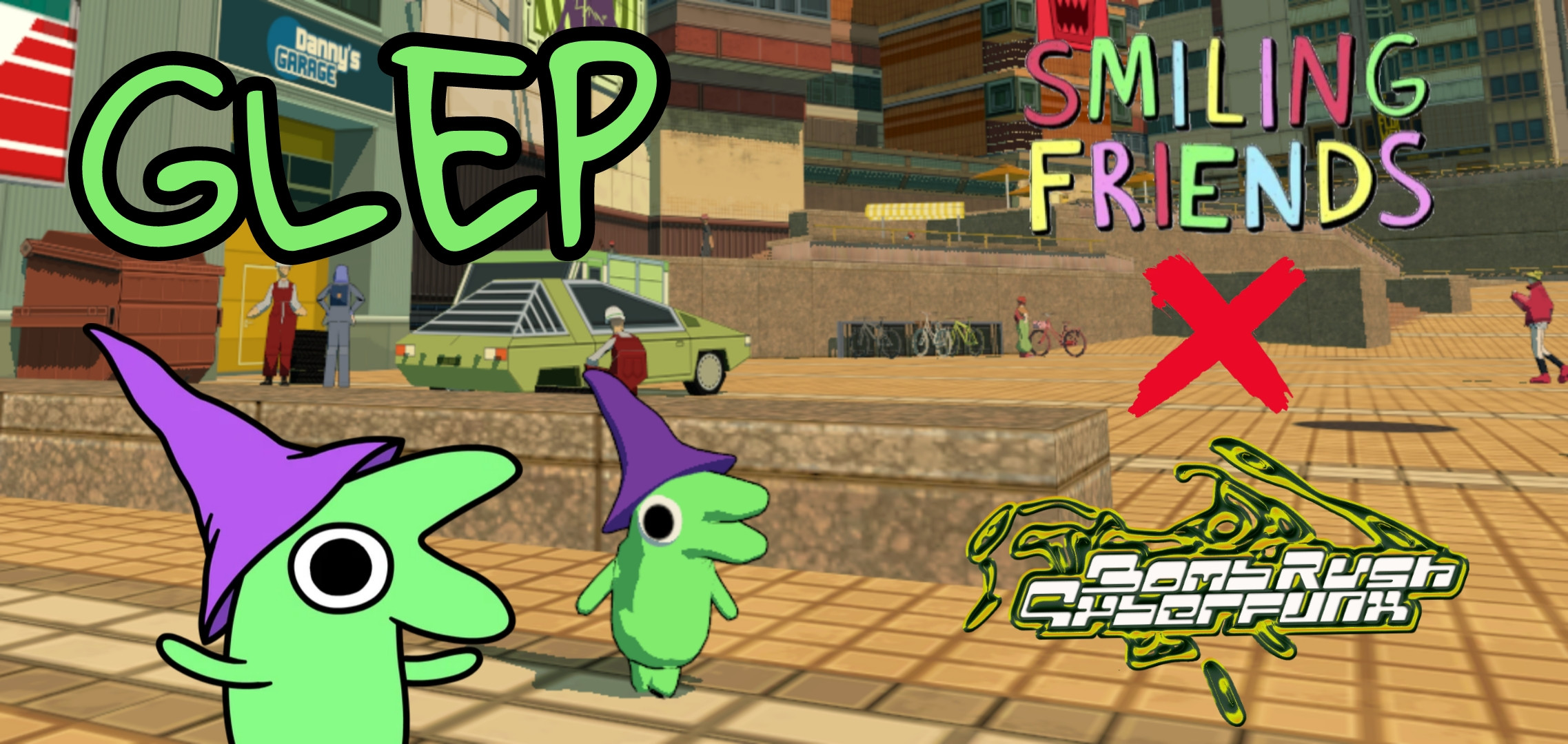 Glep (Smiling Friends) Mod for Bomb Rush Cyberfunk | BRC Mods