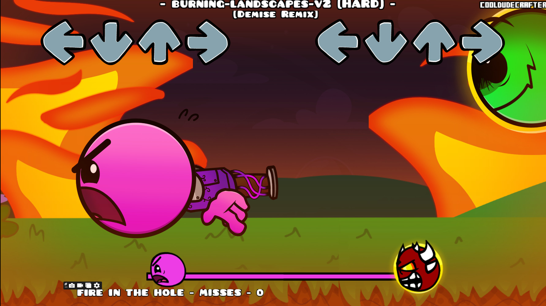 FNF FITH BURNING LANDSCAPES V2 CHARTED Mod for Friday Night Funkin ...