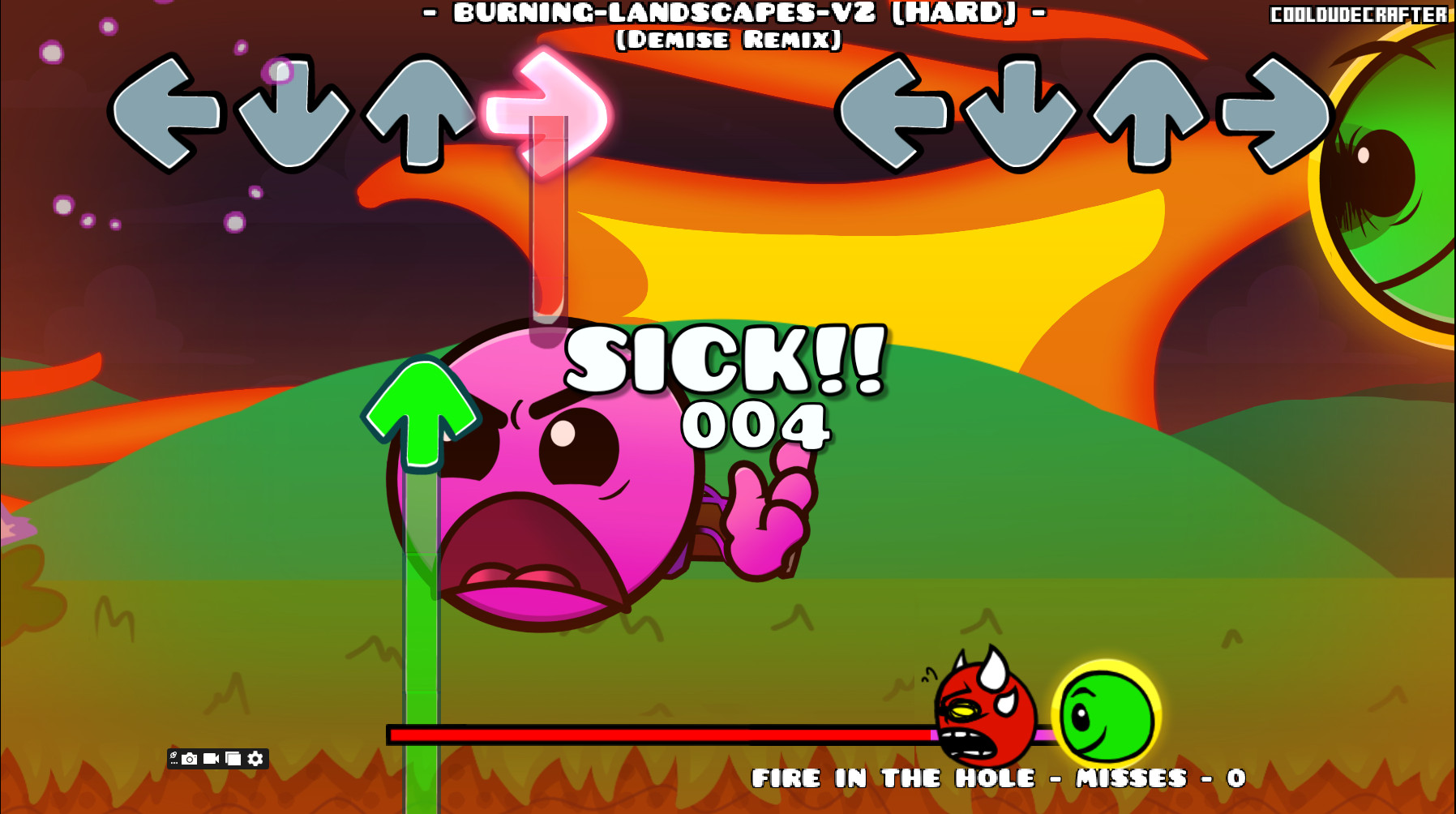 FNF FITH BURNING LANDSCAPES V2 CHARTED Mod for Friday Night Funkin ...