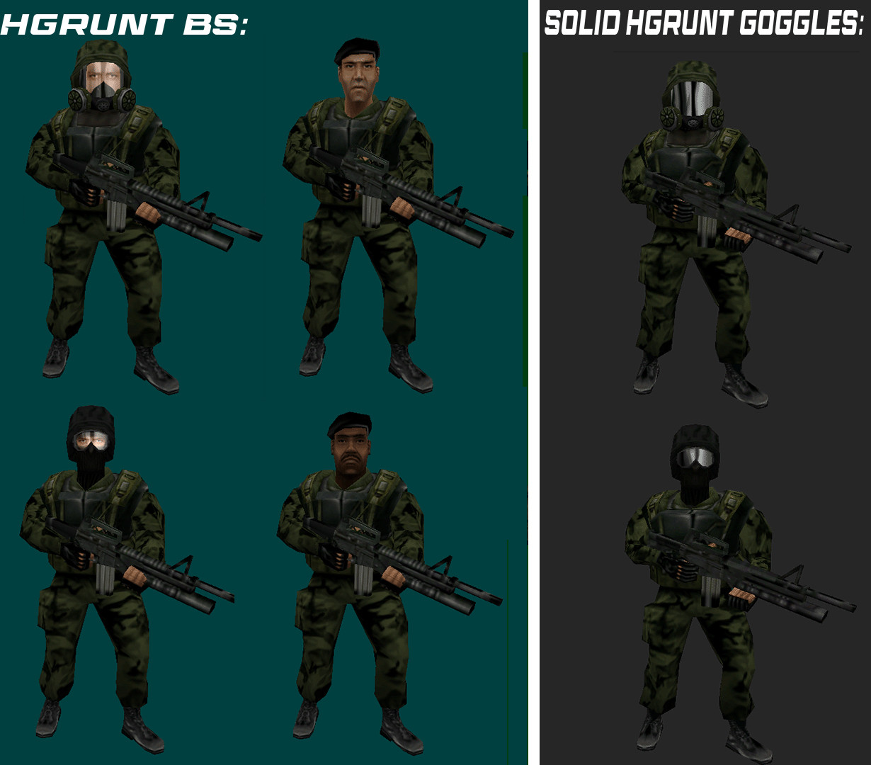 Alternative [HD] H.E.C.U Models for OP4 and BS Mod for Half-Life | HL Mods