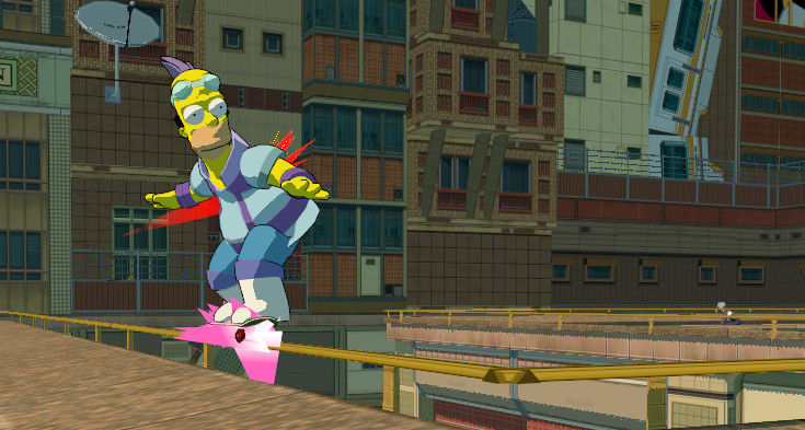 Homer Simpson (The Simpsons Game) Mod for Bomb Rush Cyberfunk | BRC Mods