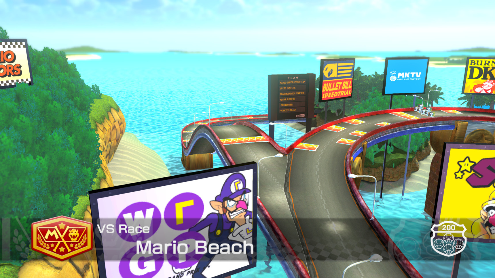 Triforce Mario Highway / Mario Beach (Base Style) Mod for Mario Kart 8 ...