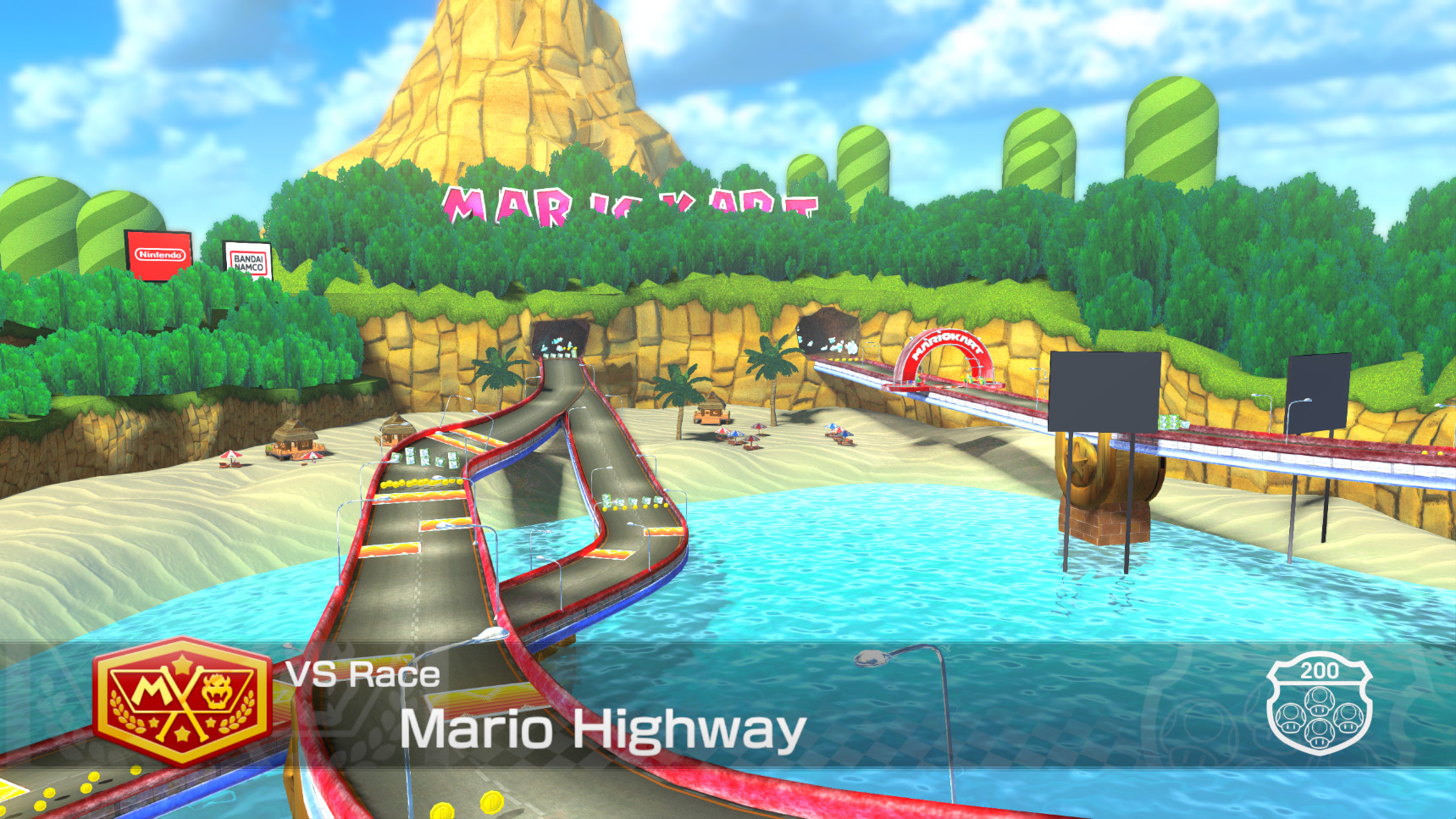 Triforce Mario Highway / Mario Beach (Base Style) Mod for Mario Kart 8 ...