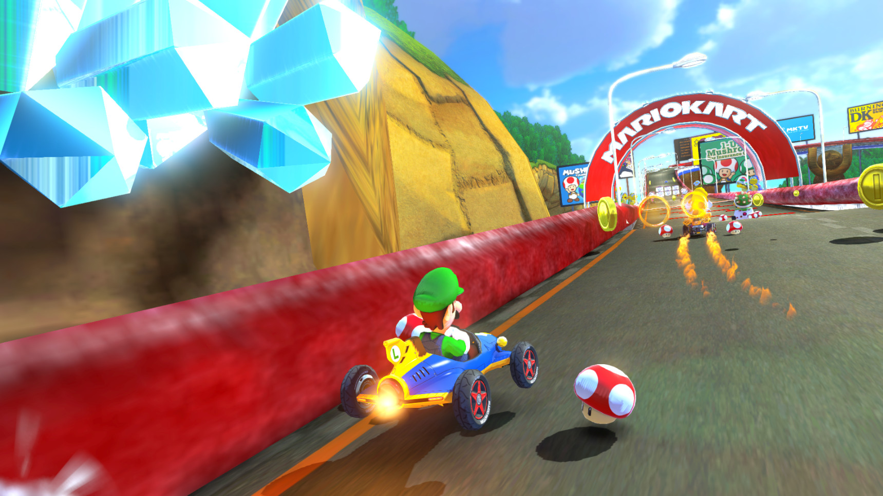 Triforce Mario Highway / Mario Beach (Base Style) Mod for Mario Kart 8 ...