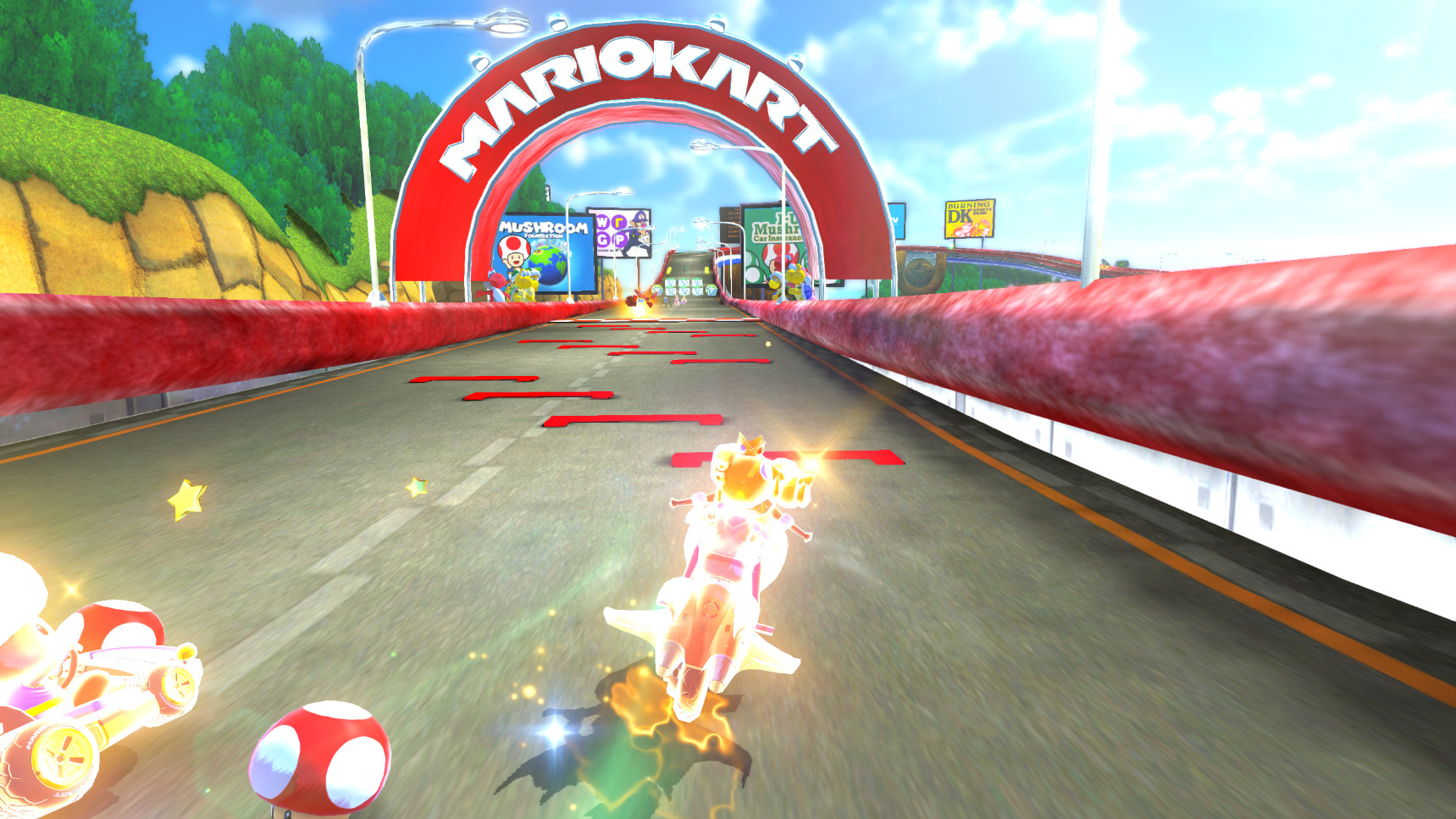 Triforce Mario Highway / Mario Beach (Base Style) Mod for Mario Kart 8 ...