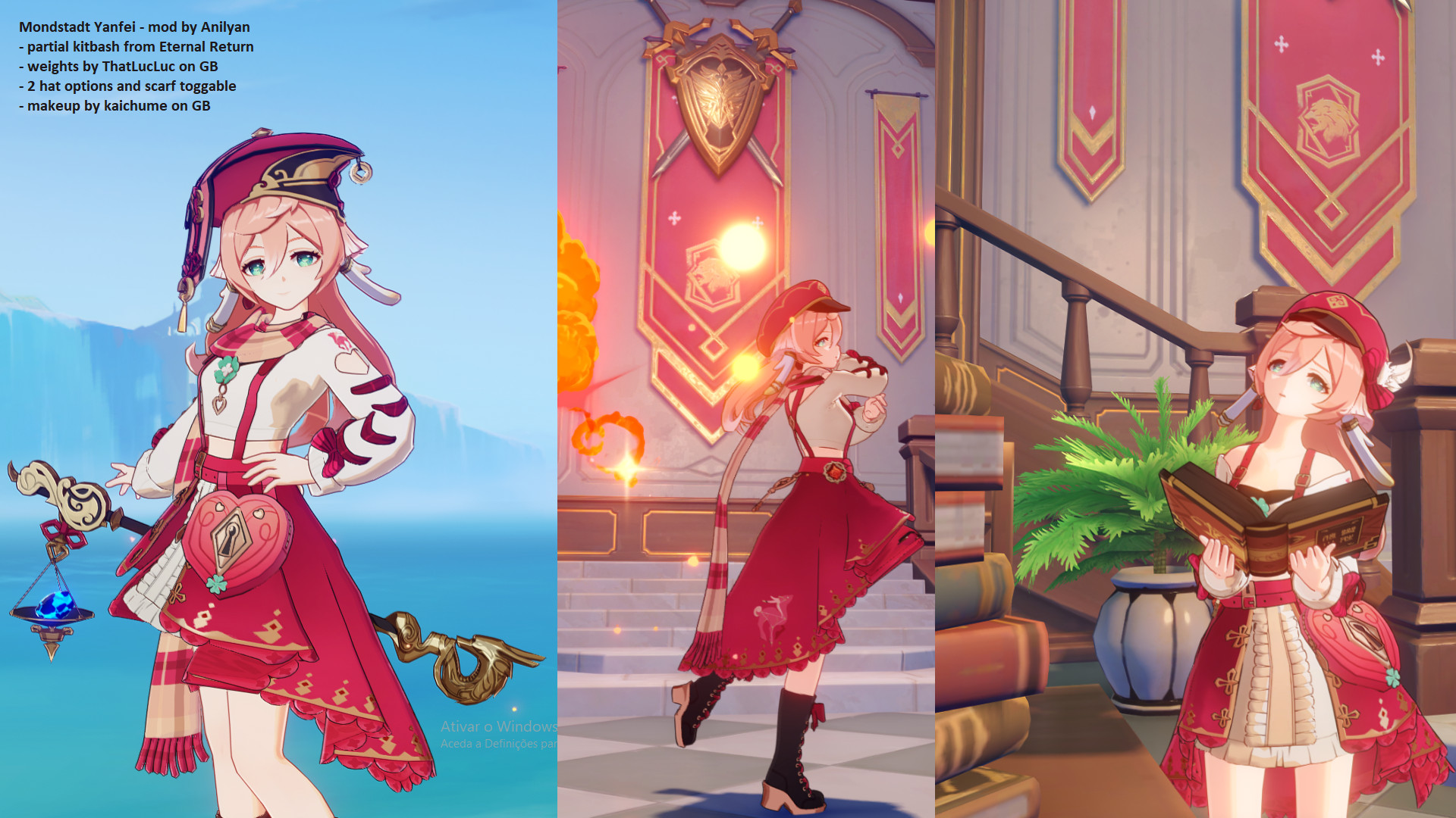 Teen Klee + Mondstadt Yanfei version Mod for Genshin Impact | GI Mods