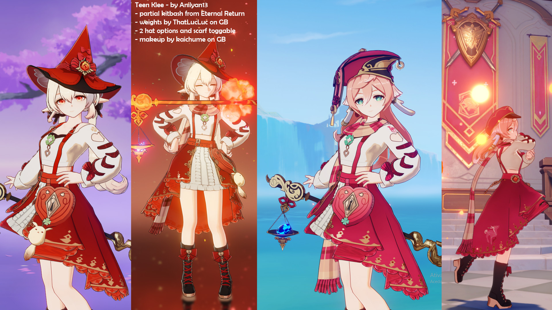 Teen Klee + Mondstadt Yanfei version Mod for Genshin Impact | GI Mods