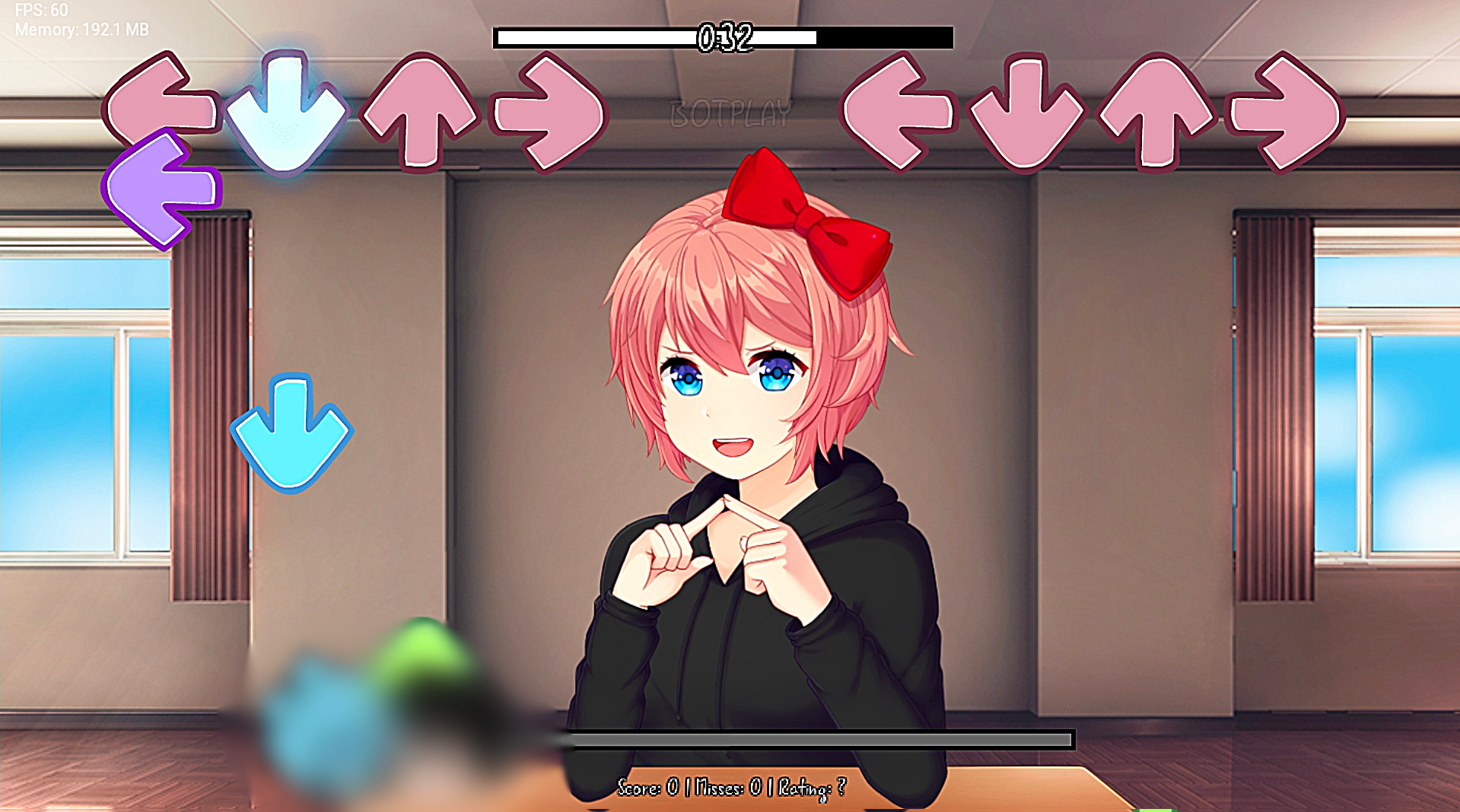 Sayori At Heart Mod for Friday Night Funkin' | FNF Mods