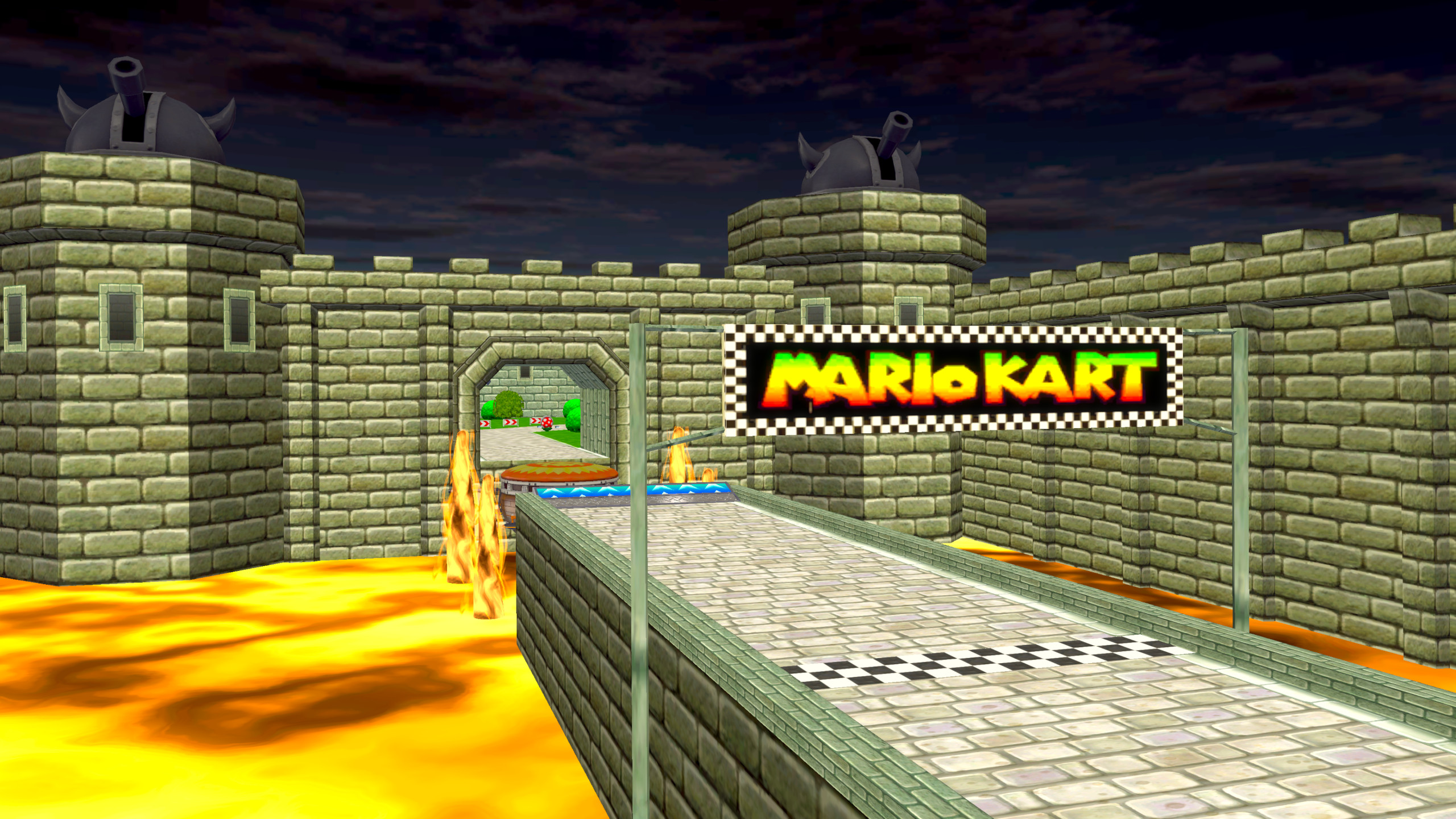 N64 Bowser's Castle (Improved) Mod for Mario Kart 8 Deluxe | MK8D Mods
