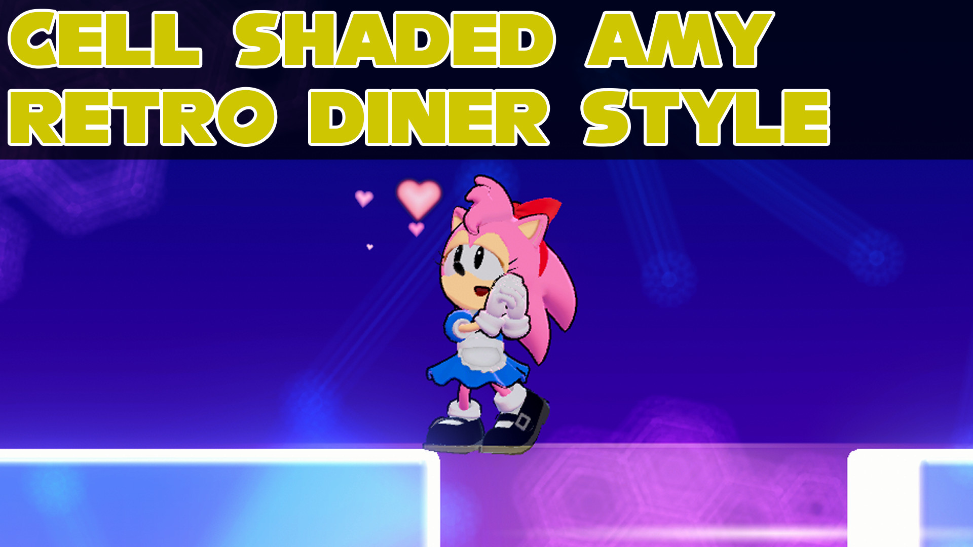 Cell Shaded Amy Retro Diner Style-Sonic Superstars Mod for Sonic ...