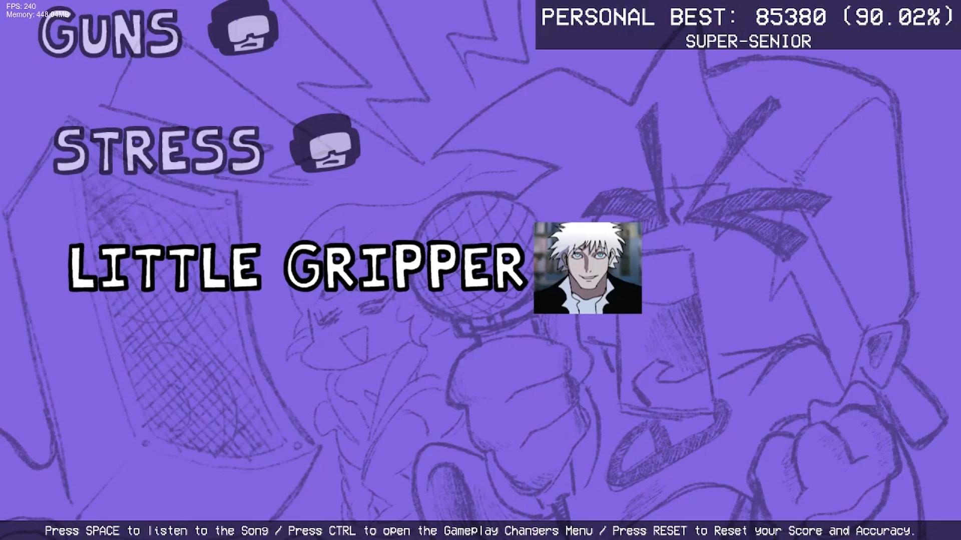 VS Super Senior Gojo - V2 UPDATE! Mod for Friday Night Funkin' | FNF Mods