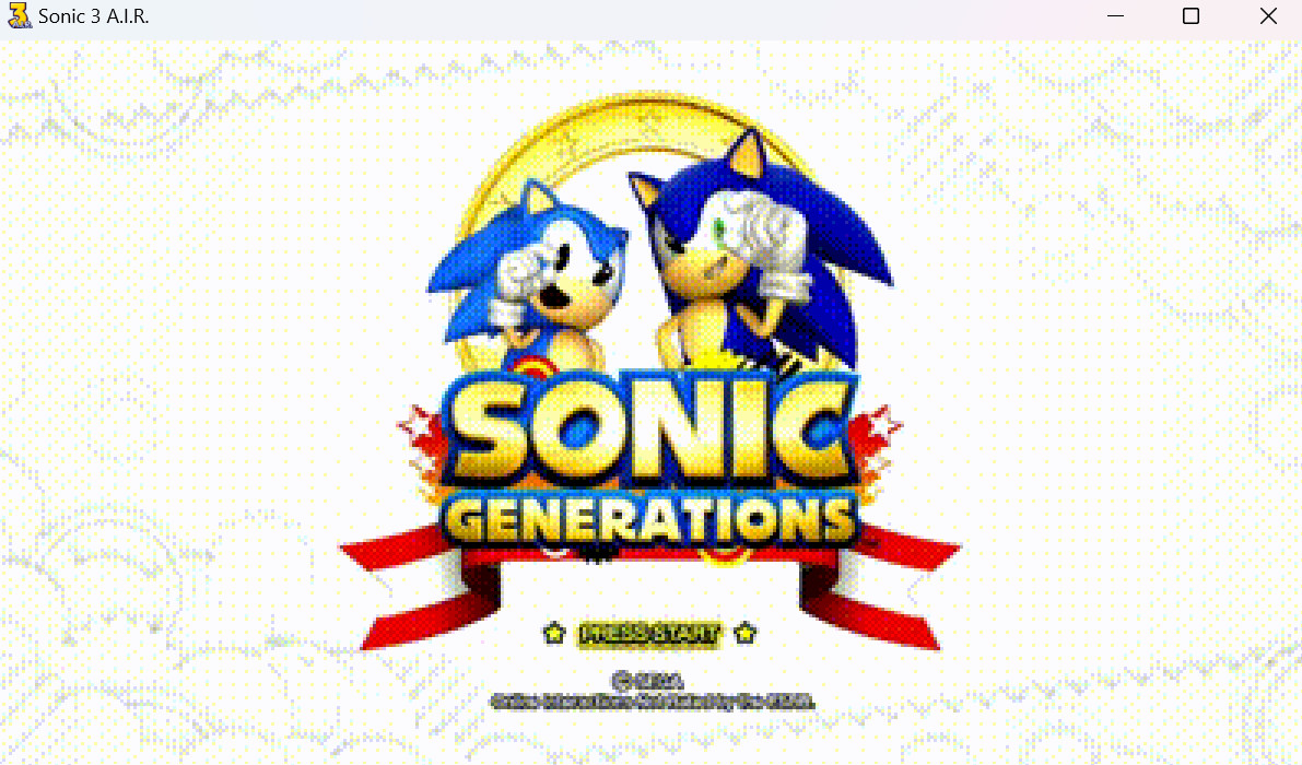 "REAL" Sonic Generations title screen Mod for Sonic 3 A.I.R. | S3AIR Mods