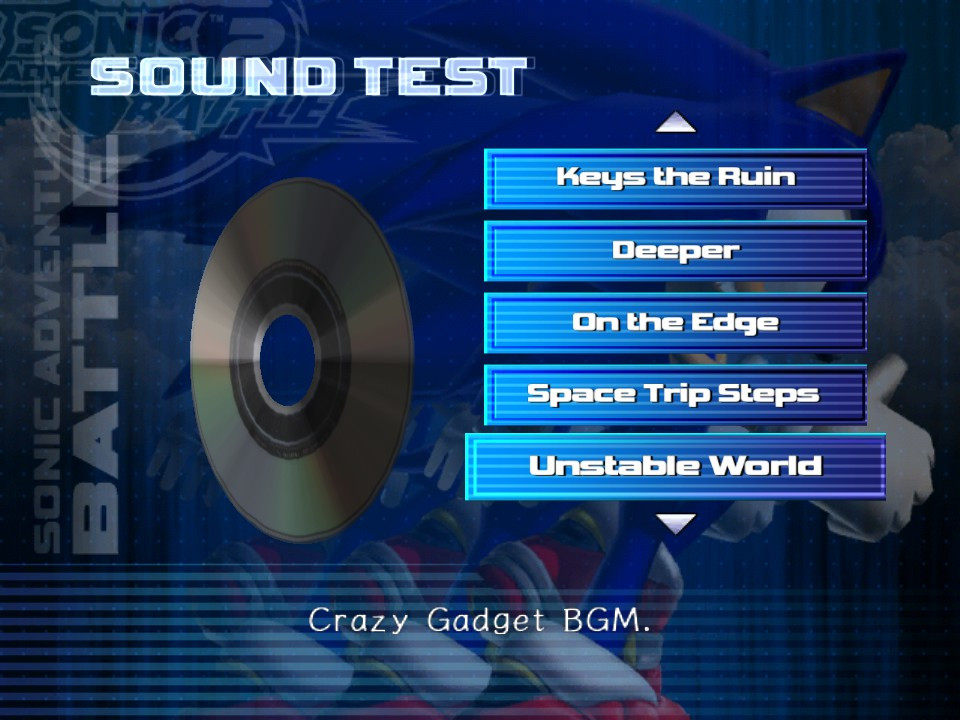 Album Names in Sound Test Mod for Sonic Adventure 2 | SA2 Mods