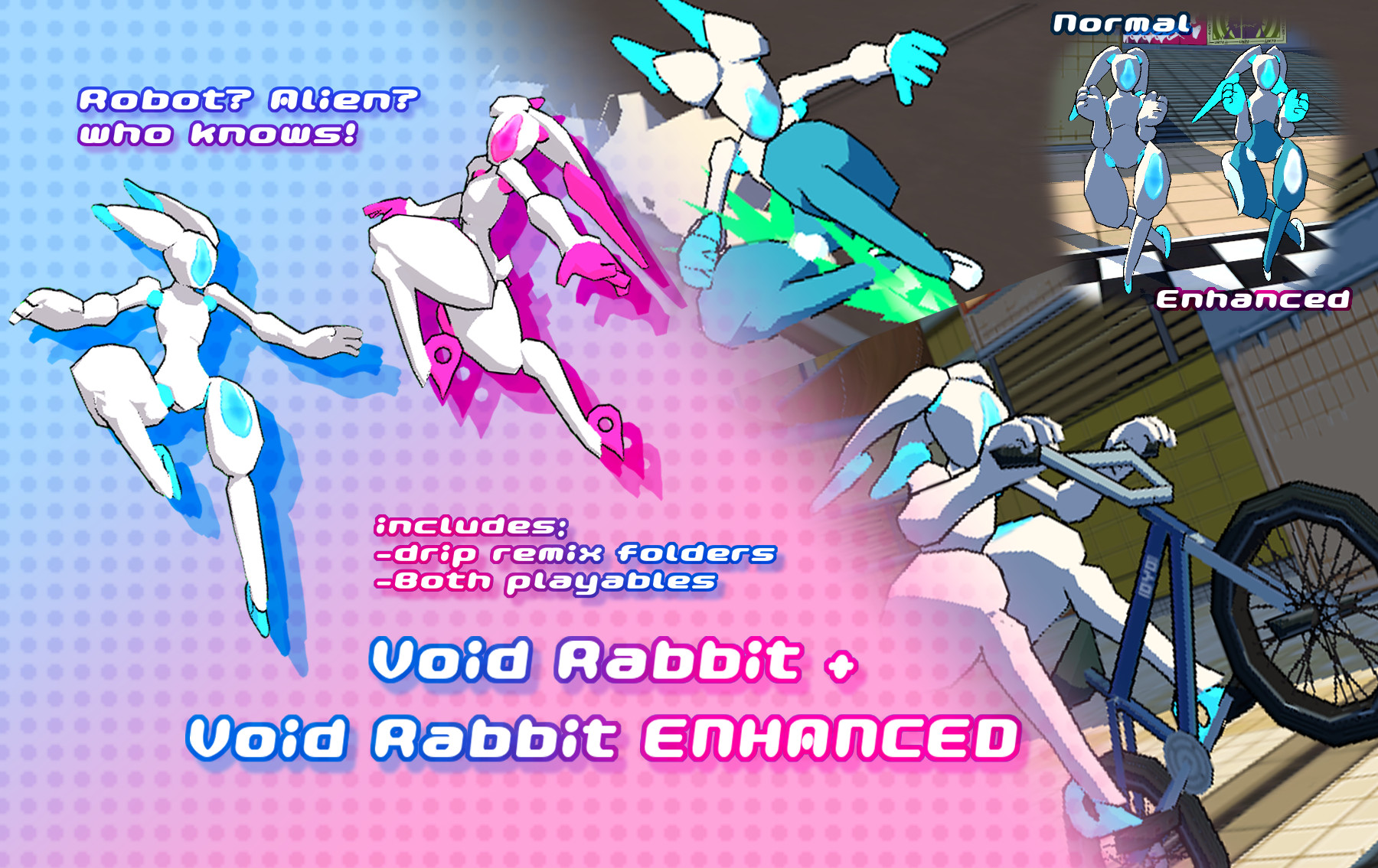 Void Rabbit + ENHANCED | DRIP REMIX COMPT. Mod for Bomb Rush Cyberfunk | BRC Mods