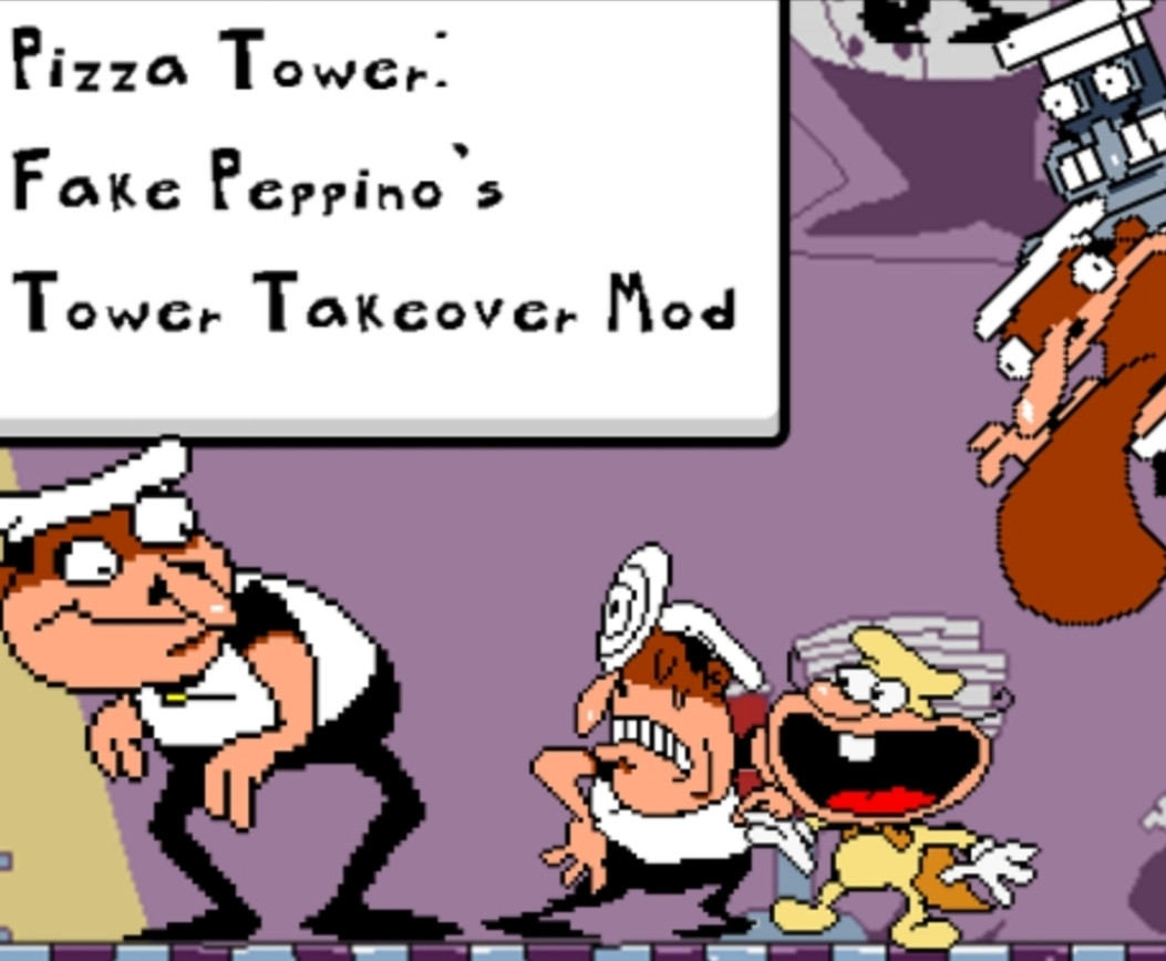 Fake Peppino's Tower Takeover Mod Mod for Pizza Tower | PT Mods