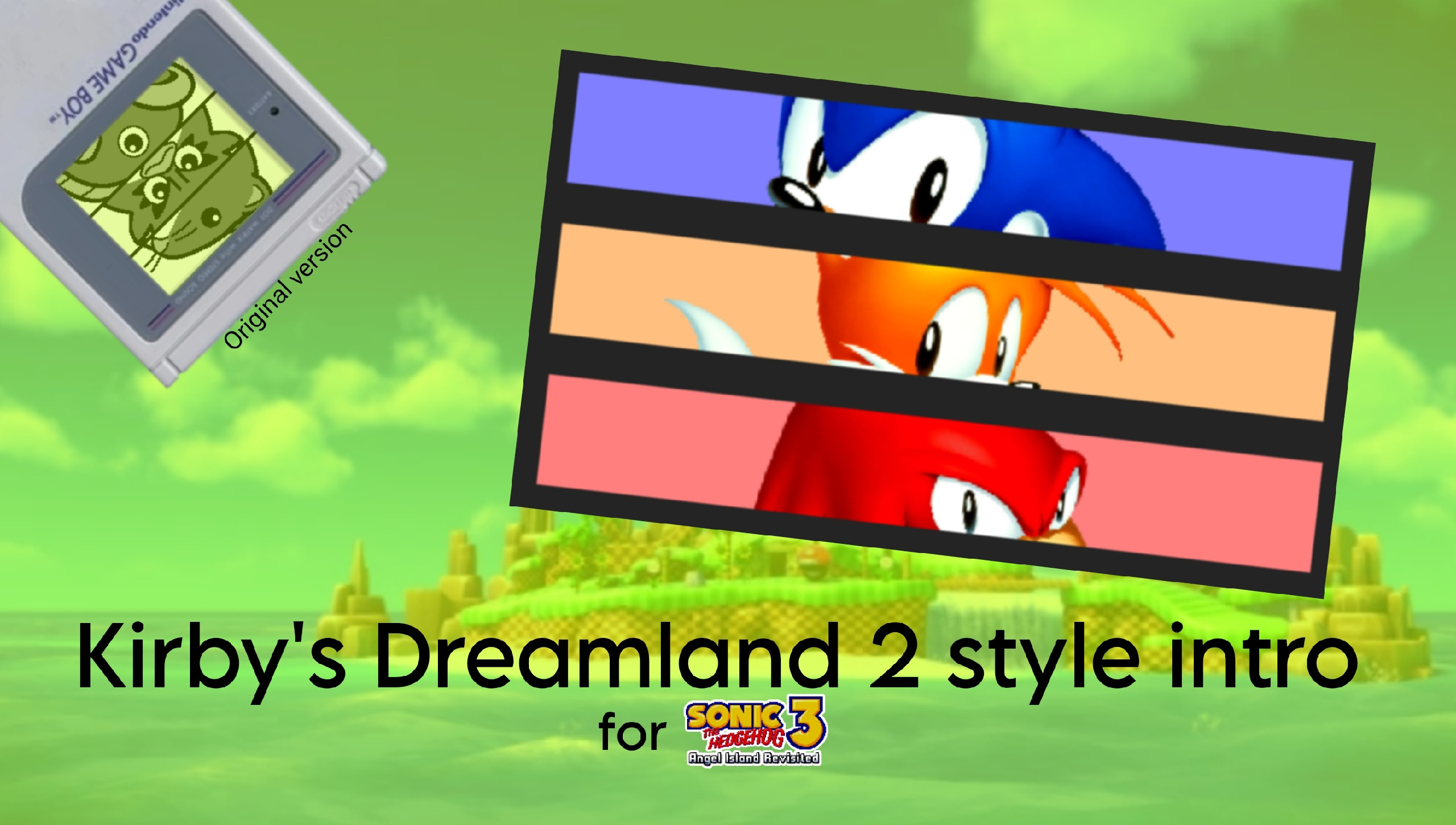 Kirby's Dream Land 2 style intro Mod for Sonic 3 A.I.R. | S3AIR Mods
