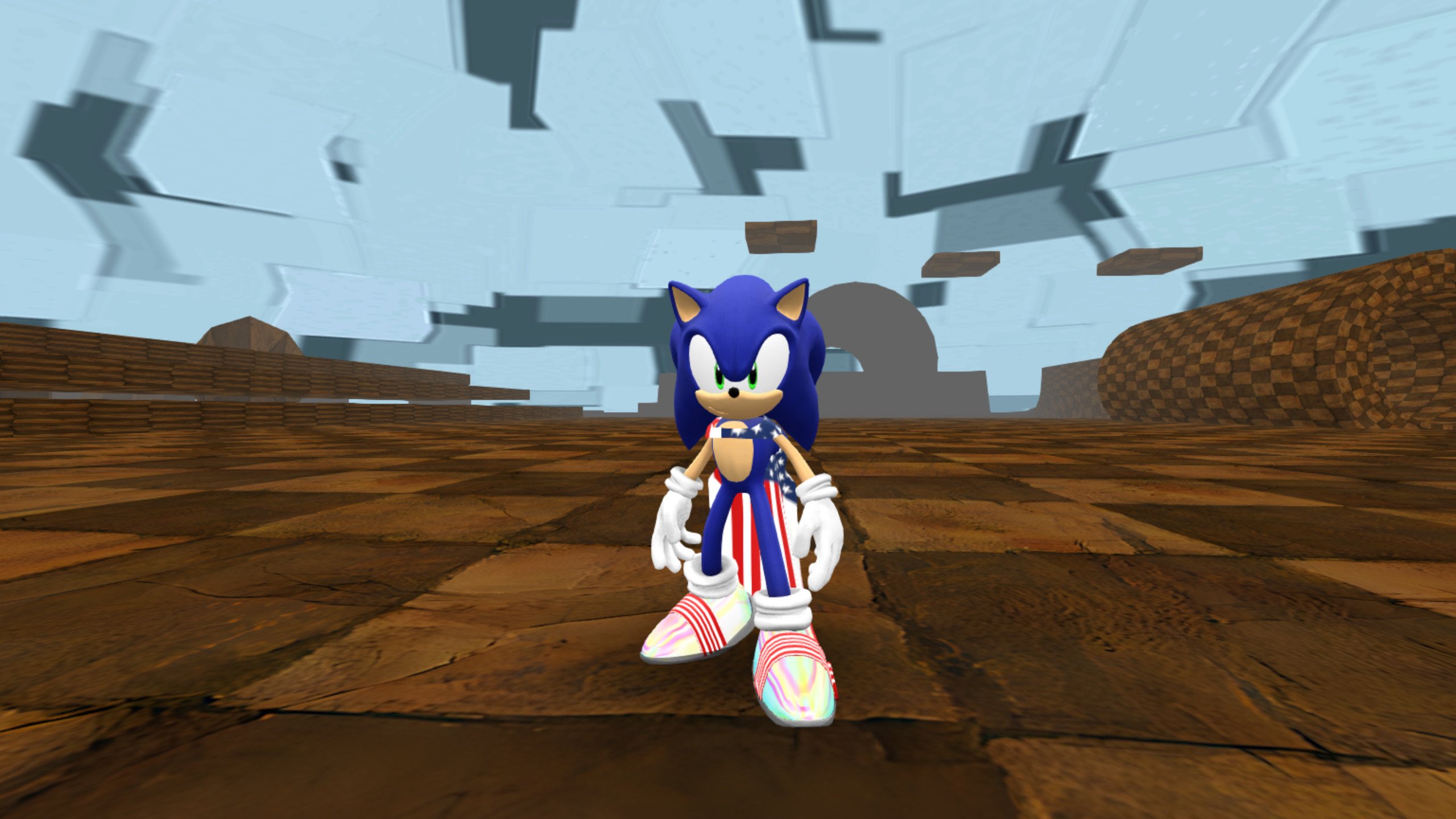 4th Of July Sonic {Lower Res Version} Mod for Sonic World DX | SWDX Mods