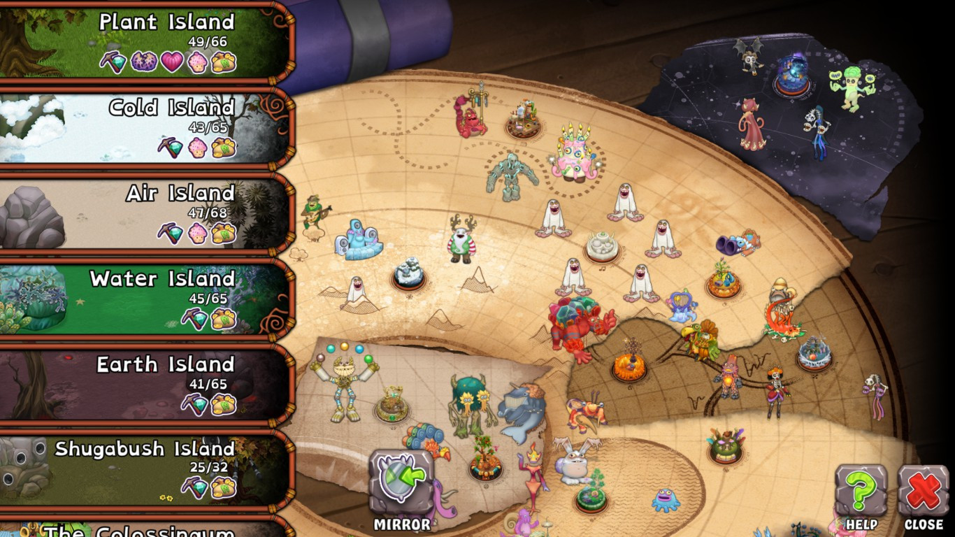 Monster Populated Map (AVIF UPDATE) Mod for My Singing Monsters | MSM Mods