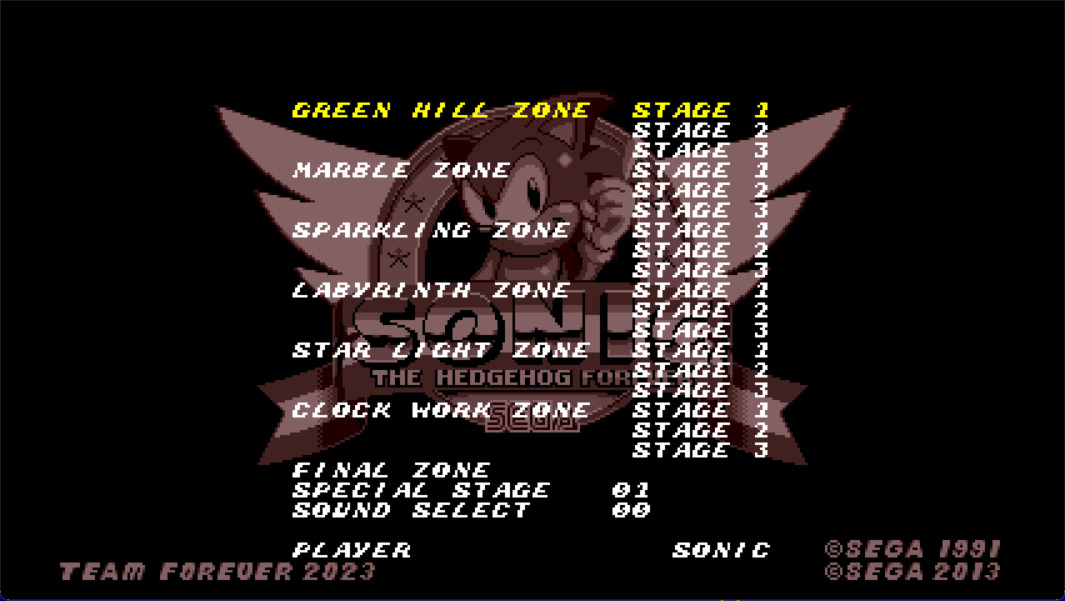 Prototype Graphics Mod for Sonic the Hedgehog Forever | S1F Mods