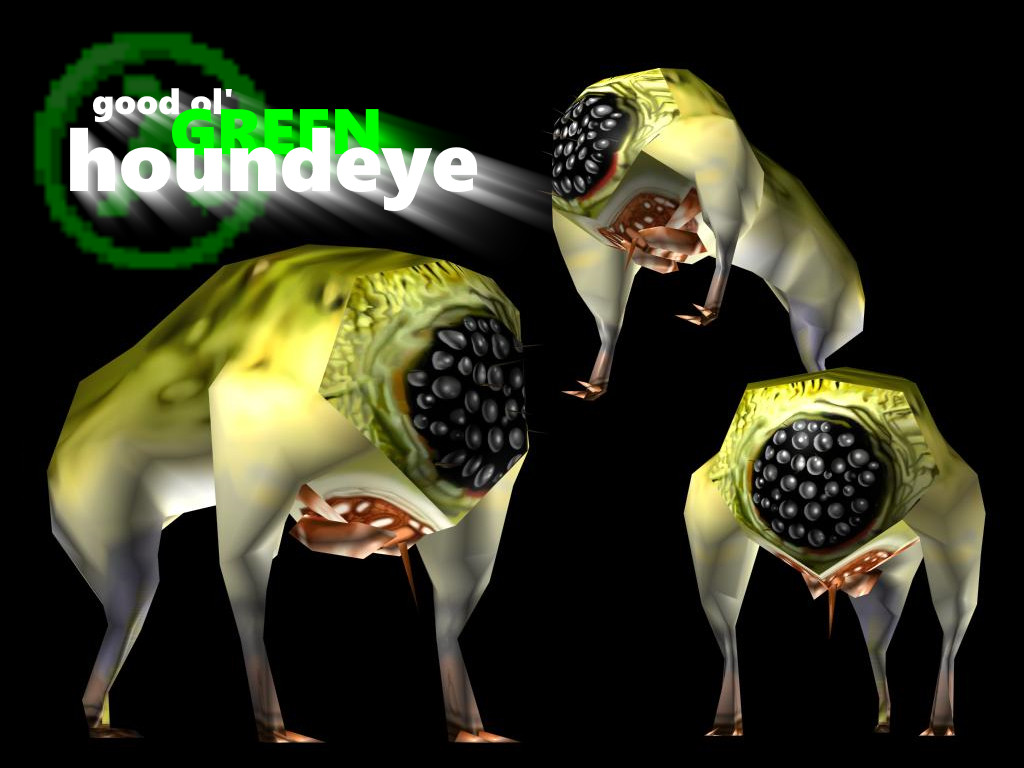 Green Pre-Alpha Houndeye 1997 Mod for Half-Life | HL Mods