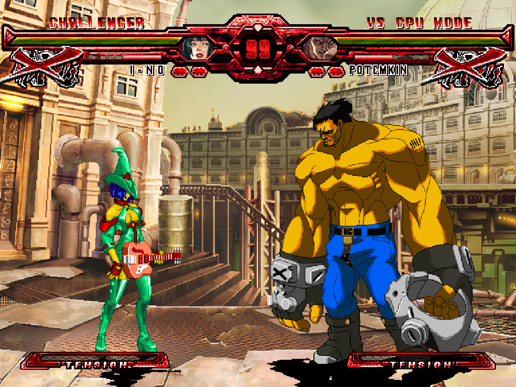 Blood Red HUD Mod for Guilty Gear XX Accent Core Plus R | GGXXACPR Mods