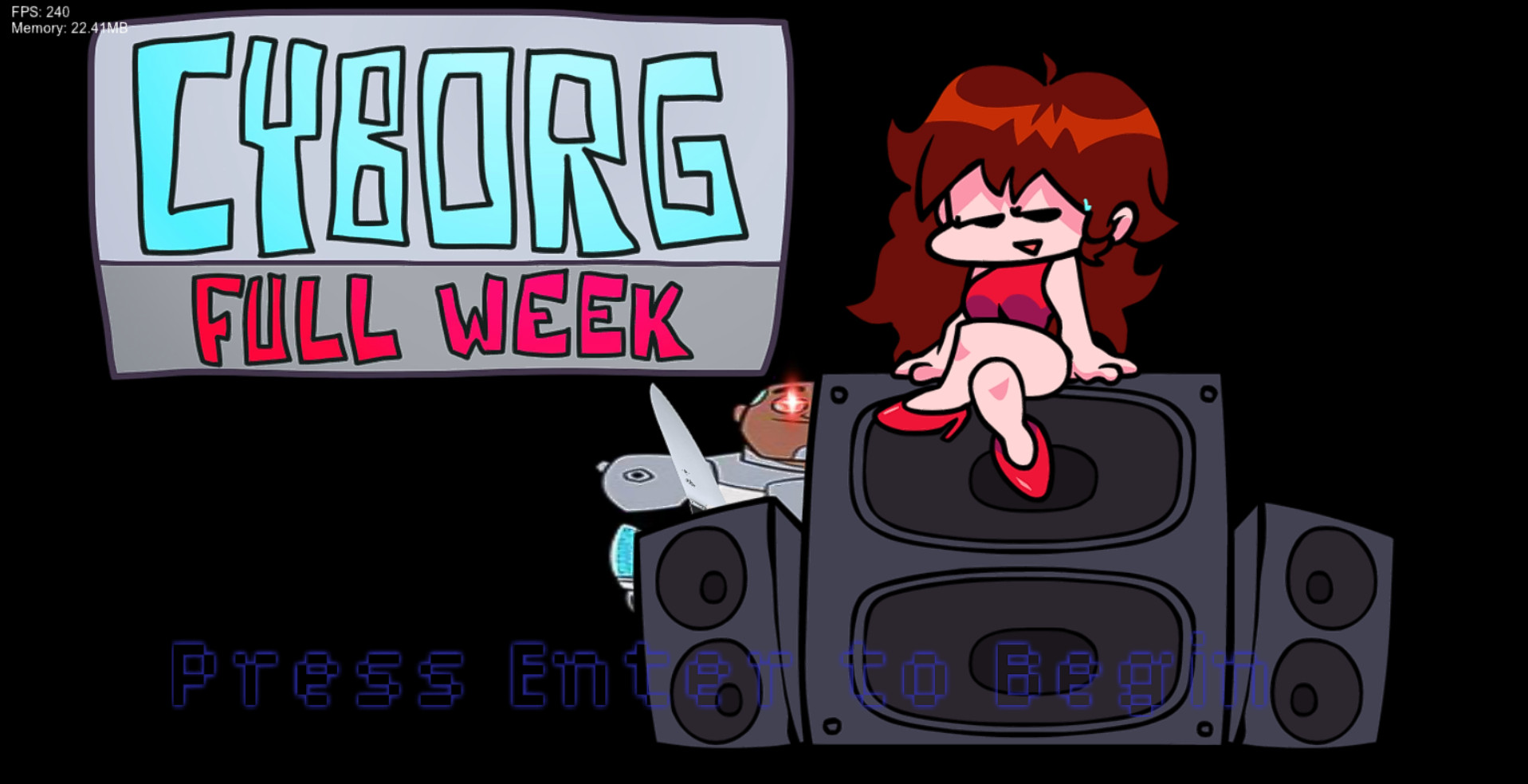 Friday Night Funkin VS Cyborg Mod for Friday Night Funkin' | FNF Mods