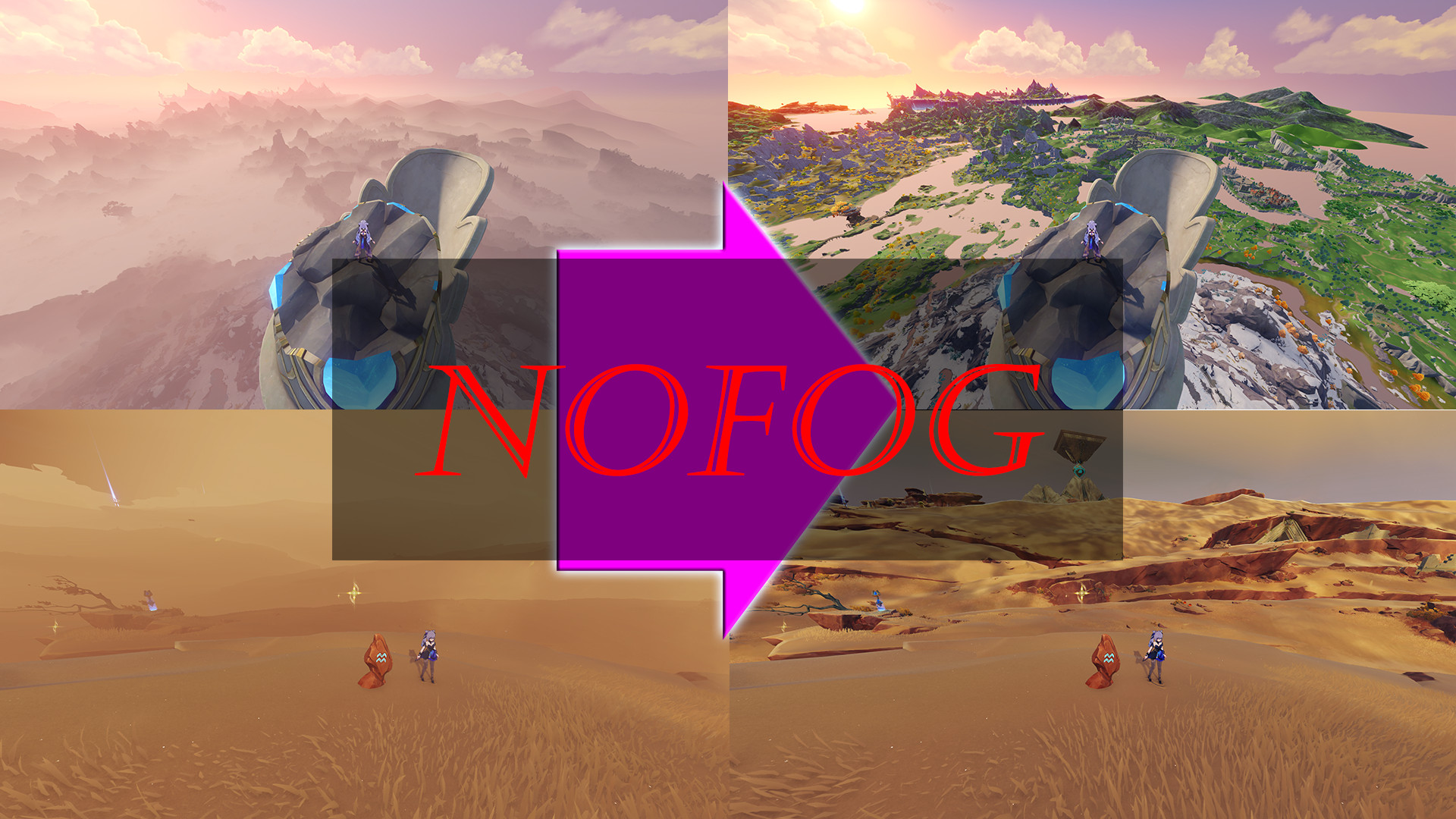 NoFog【Better Hiding】 Mod for Genshin Impact | GI Mods