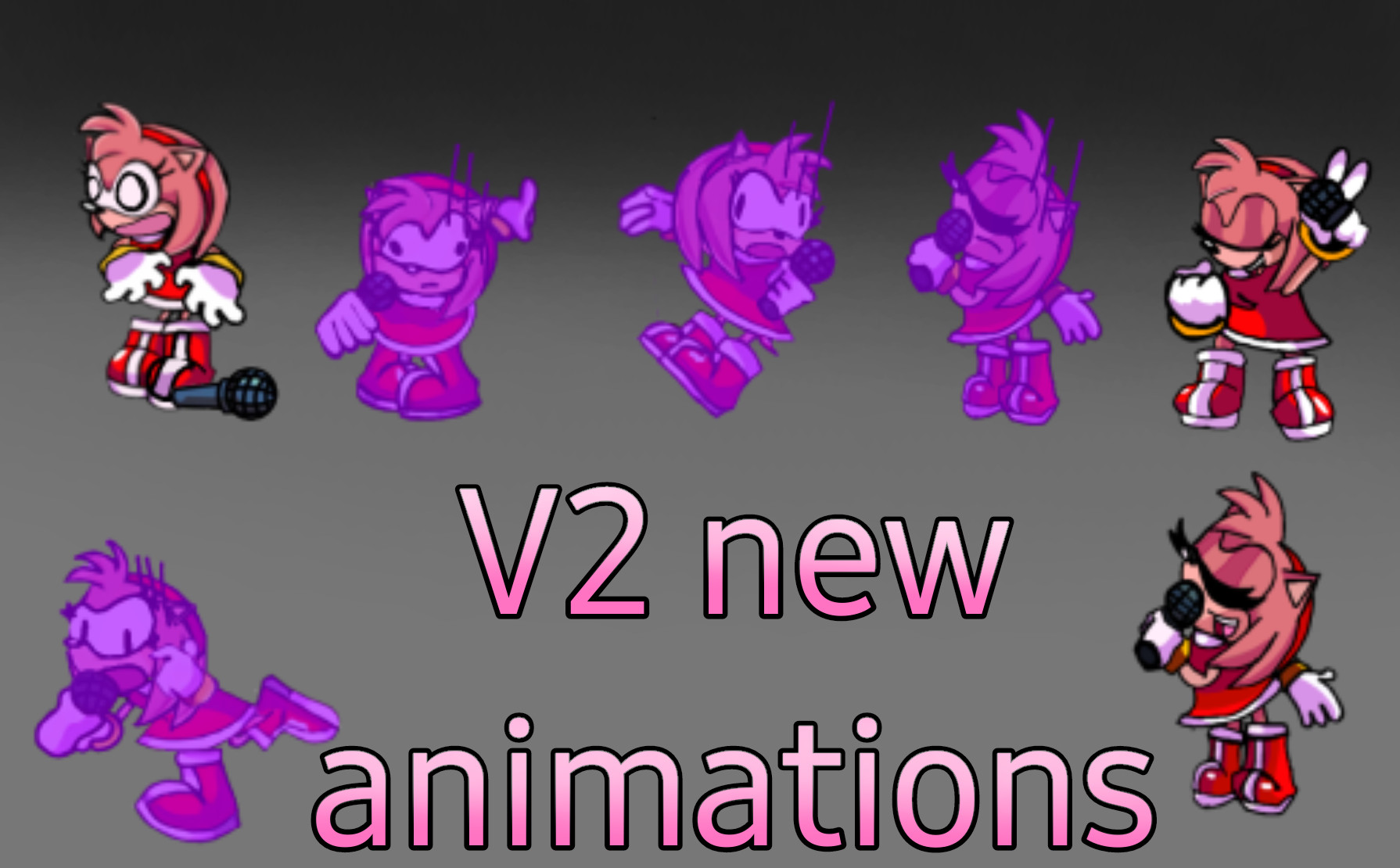 Amy sonic rhythm rush playable Mod for Friday Night Funkin' | FNF Mods