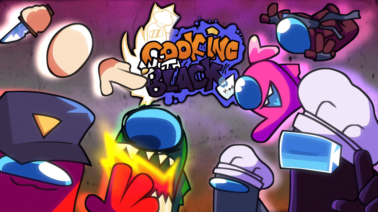 THE COOKING WITH BLACK MOD Mod for Friday Night Funkin' | FNF Mods