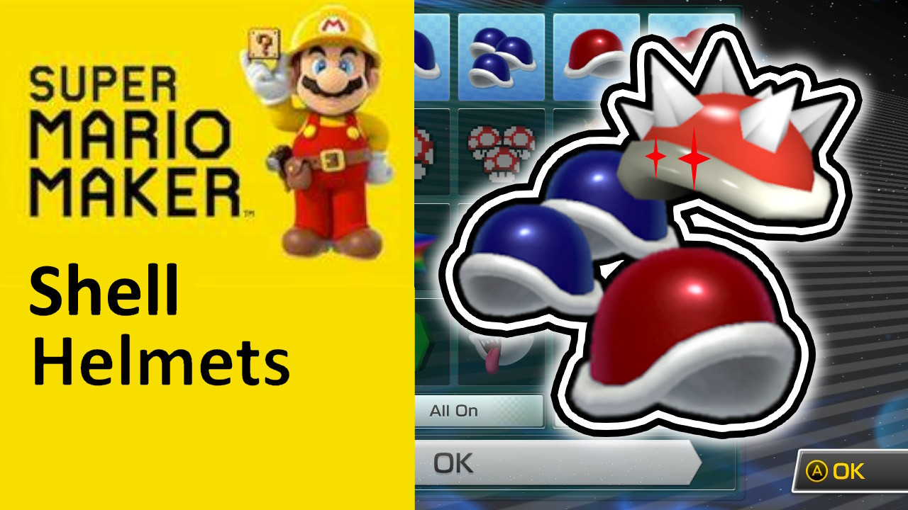 Mario Maker Shell Helmets Mod for Mario Kart 8 Deluxe | MK8D Mods