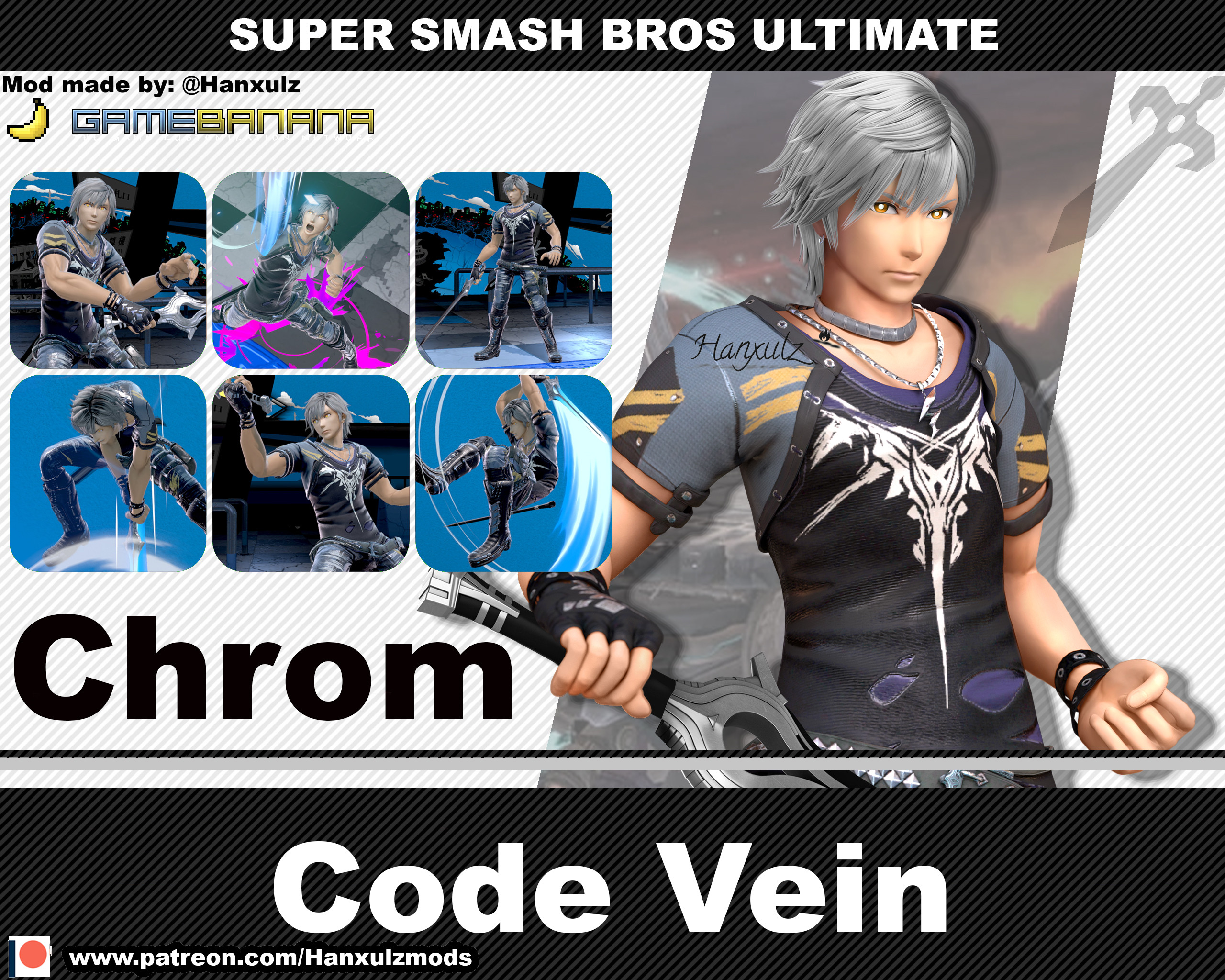 Chrom (Code Vein) Mod for Super Smash Bros. Ultimate | SSBU Mods
